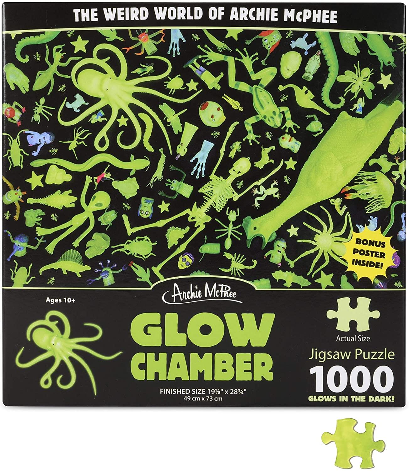 Glow Chamber Glow in The Dark 1000 Piece Jigsaw Puzzle | Free Shipping