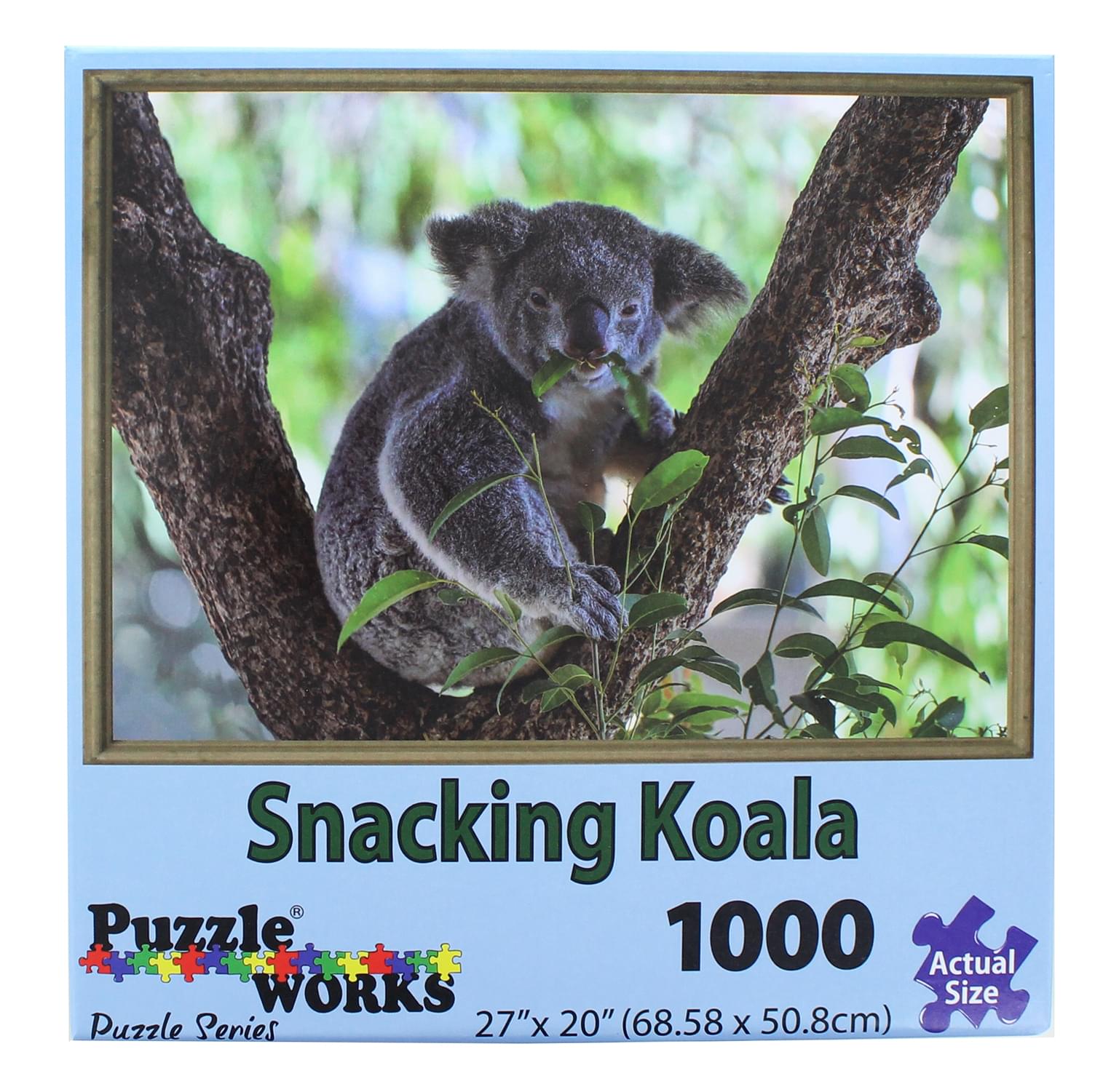PuzzleWorks 1000 Piece Jigsaw Puzzle | Snacking Koala | Free Shipping