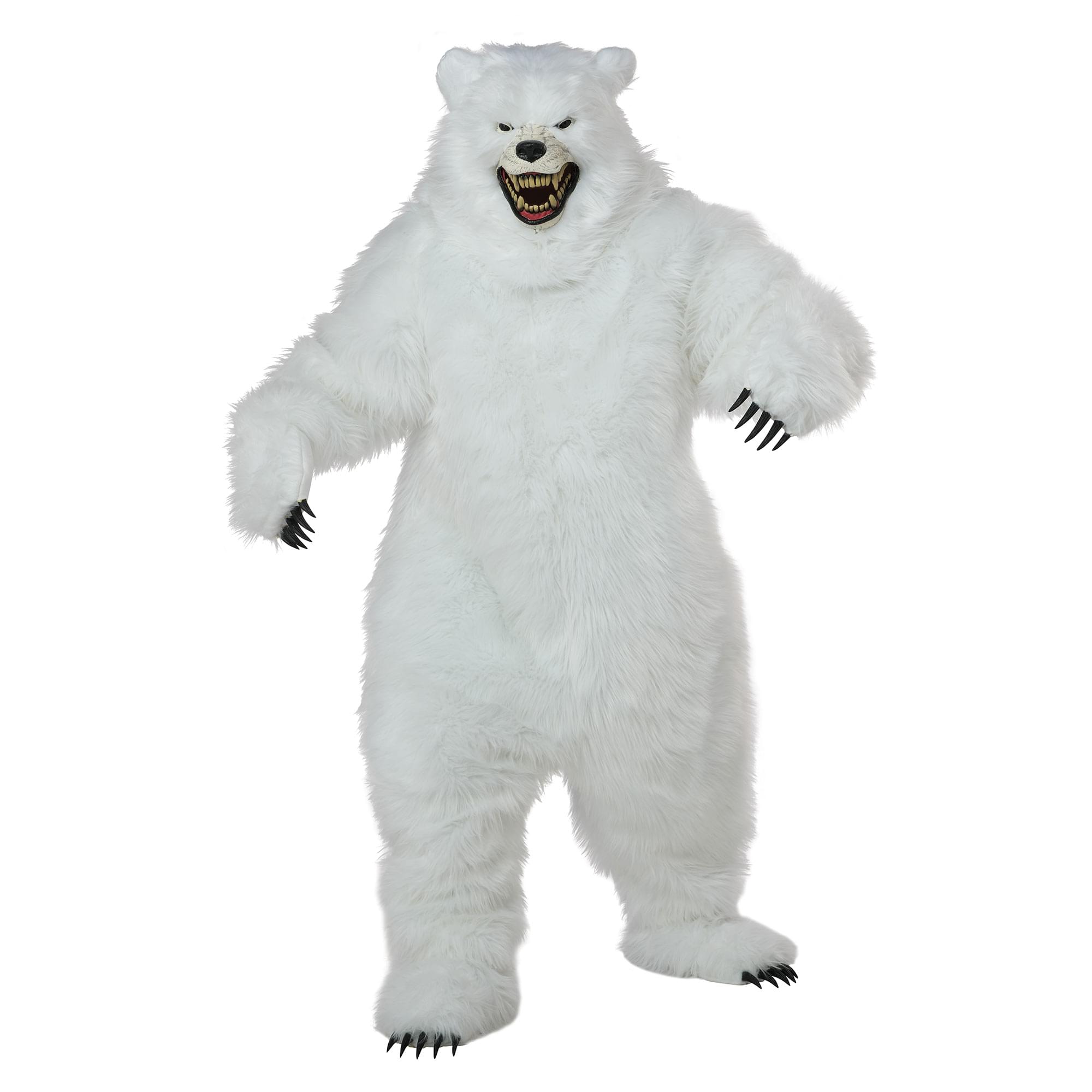 Polar Bear Deluxe Adult Ani-Motion Costume Mask | Free Shipping