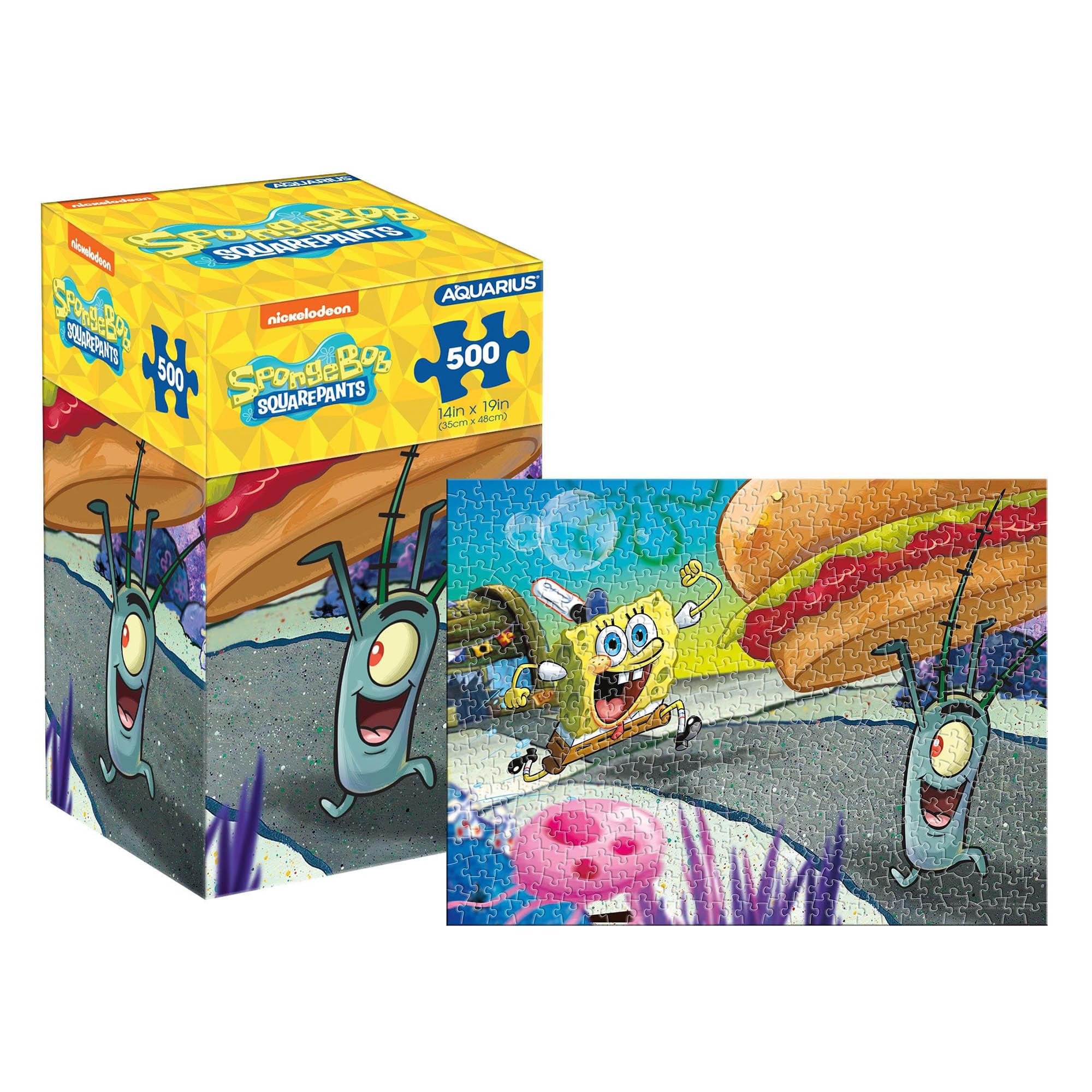 SpongeBob Plankton 500 Piece Jigsaw Puzzle | Free Shipping