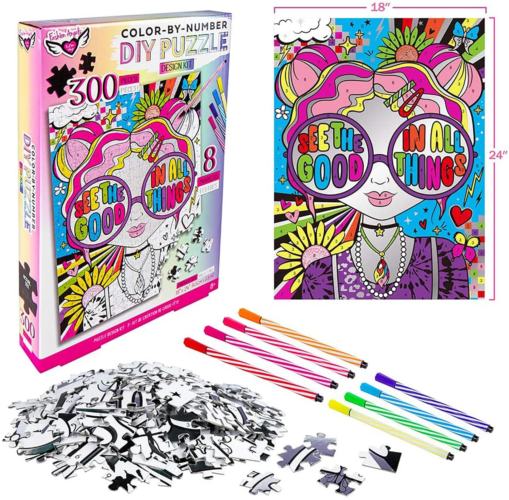 Fashion Angels See The Good Coloring Puzzle | Free Shipping