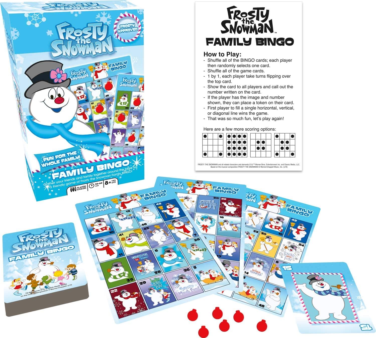 Frosty The Snowman Family Bingo Game | Free Shipping