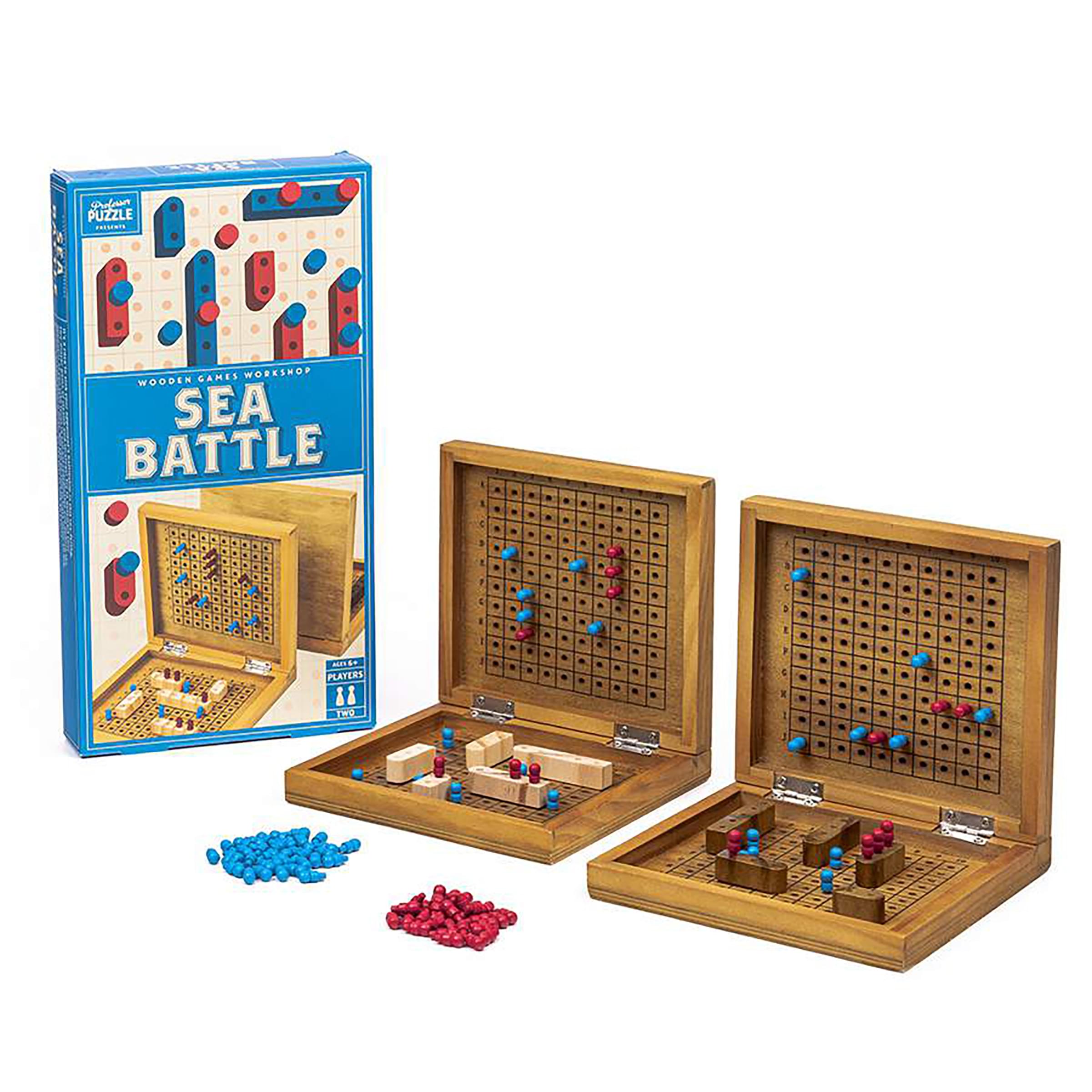 Sea Battle | Classic Wooden Family Board Game | Free Shipping