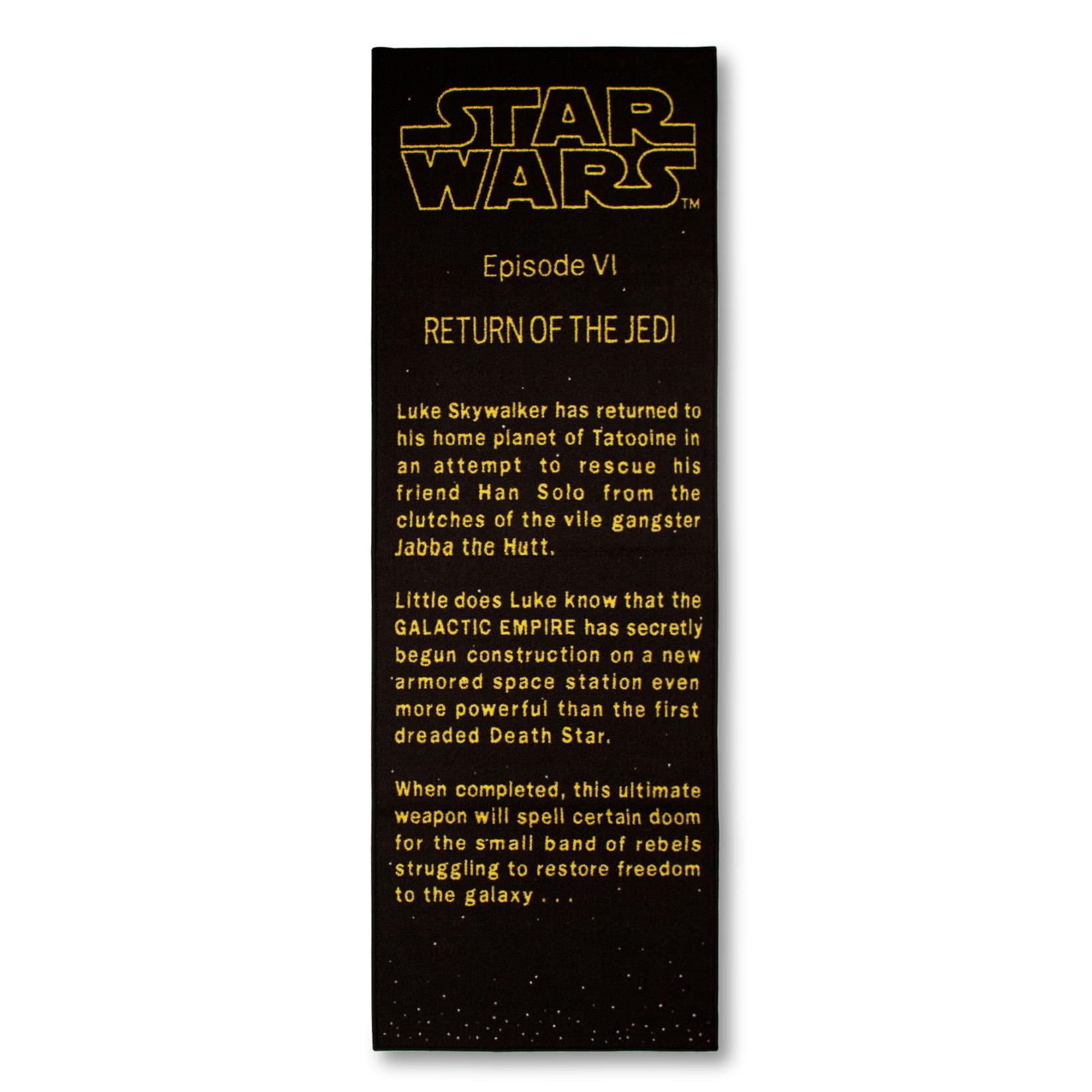 Star Wars Return of the Jedi Title Crawl Area Rug | Free Shipping