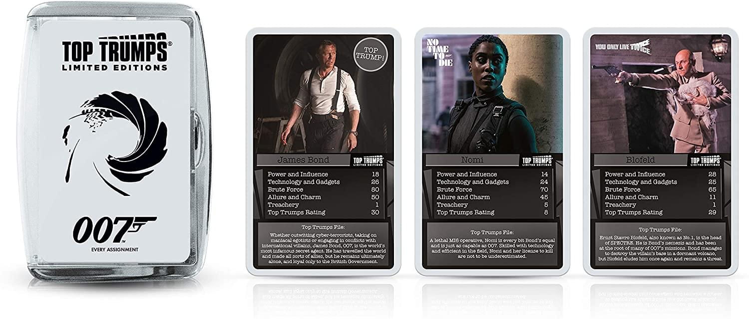 James Bond Every Assignment Top Trumps Card Game | Free Shipping