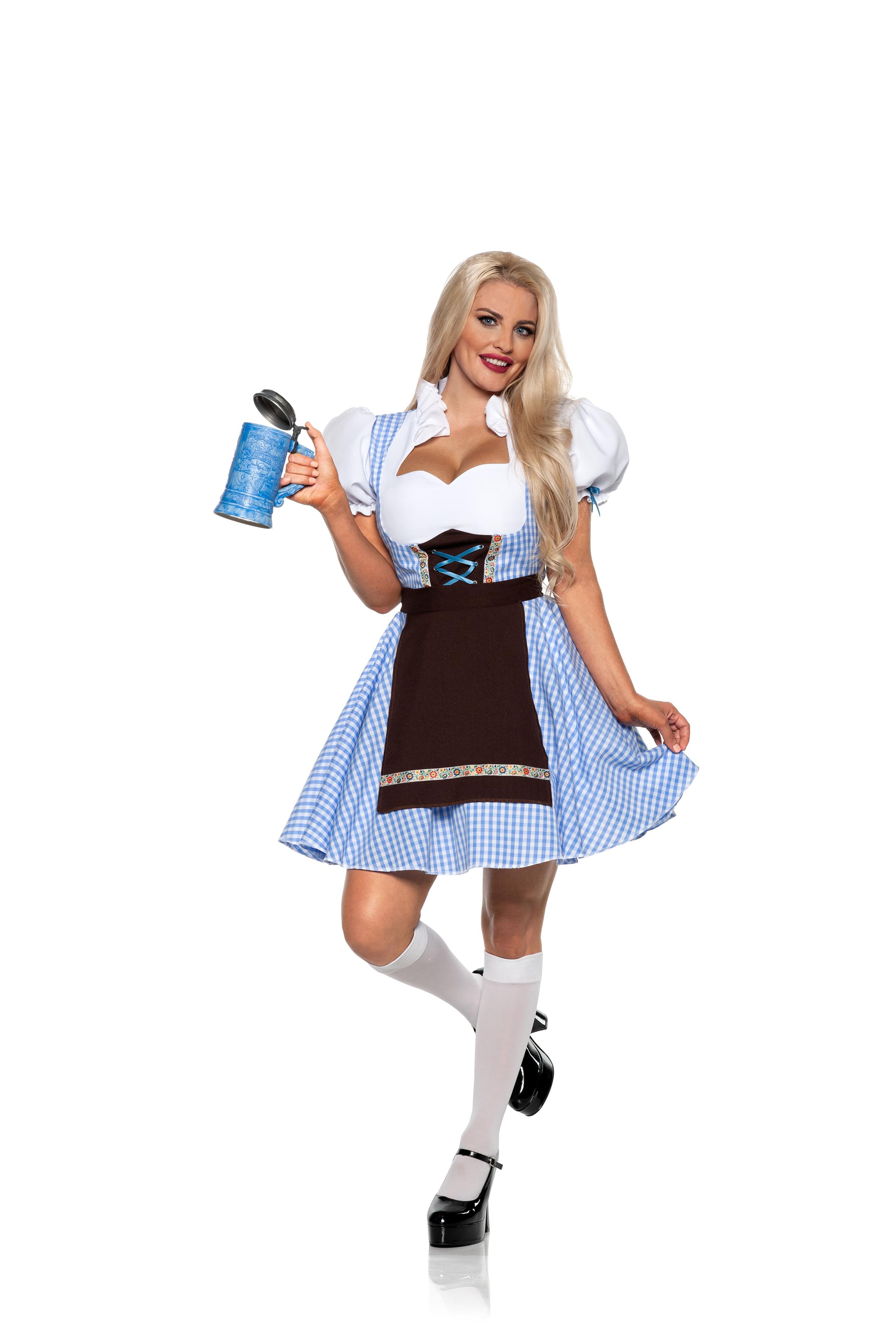 Oktoberfest Beer Girl Adult Costume Medium Free Shipping 3954