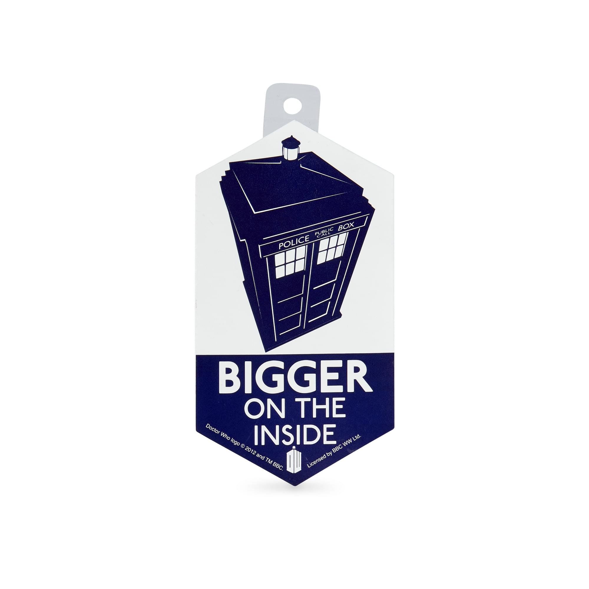 Doctor Who Sticker: Bigger On The Inside | Free Shipping
