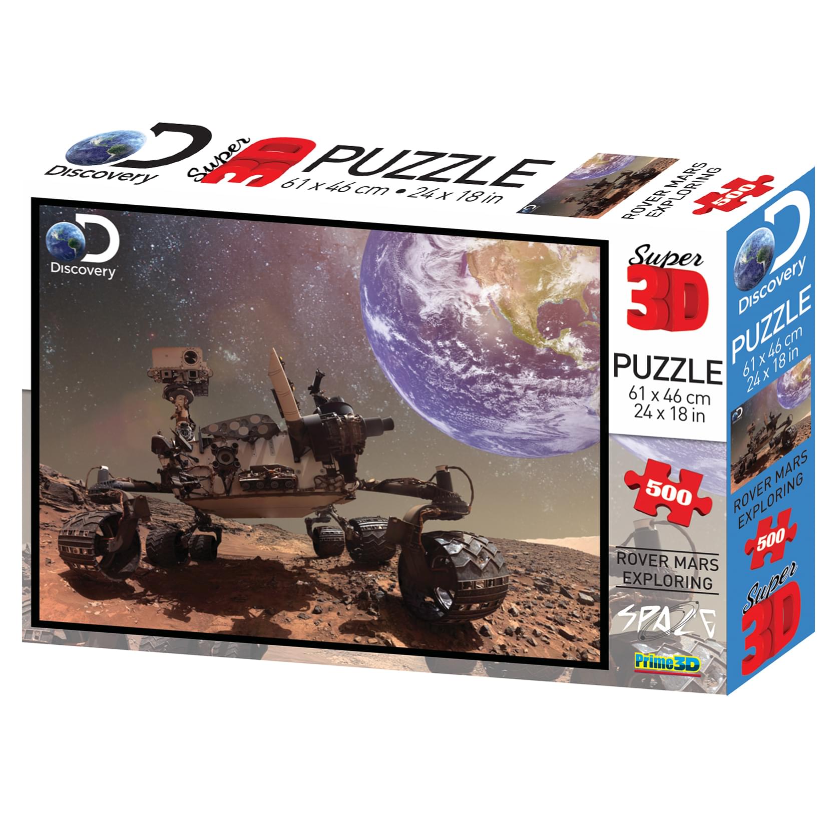 National Geographic Mars Rover 500 Piece 3D Jigsaw Puzzle | Free Shipp