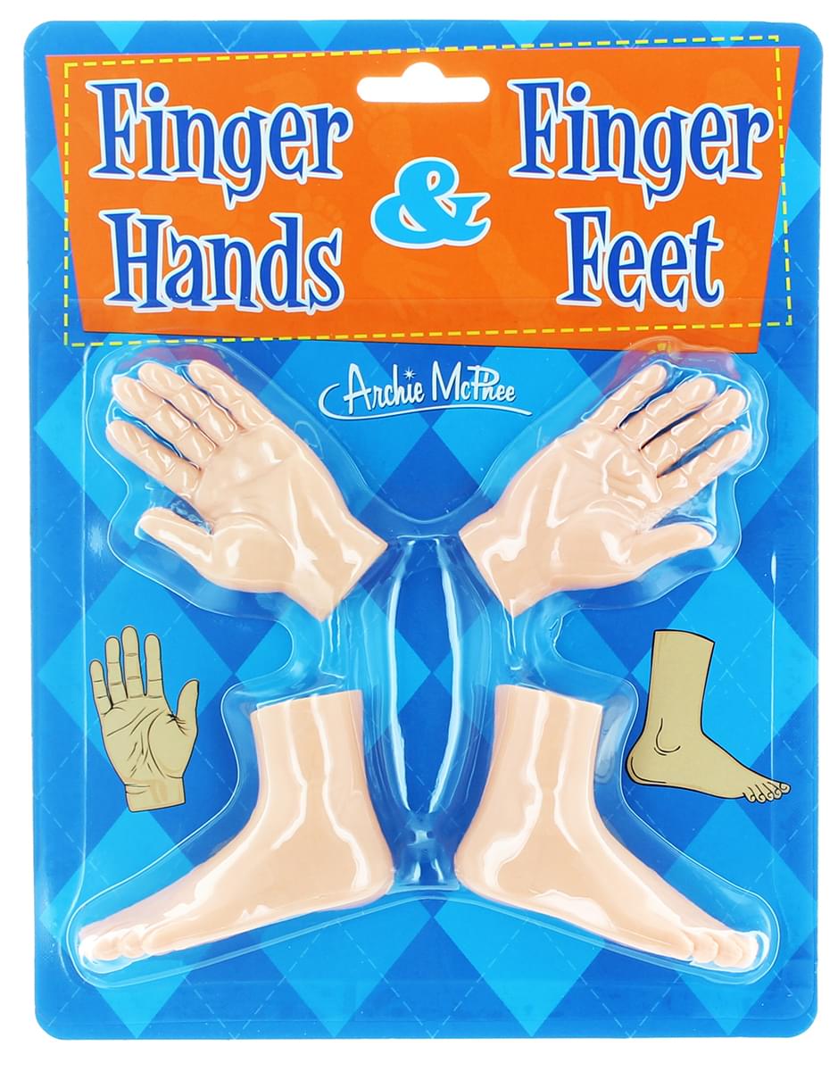 Hands and Feet Set of 4 Finger Puppets | Free Shipping
