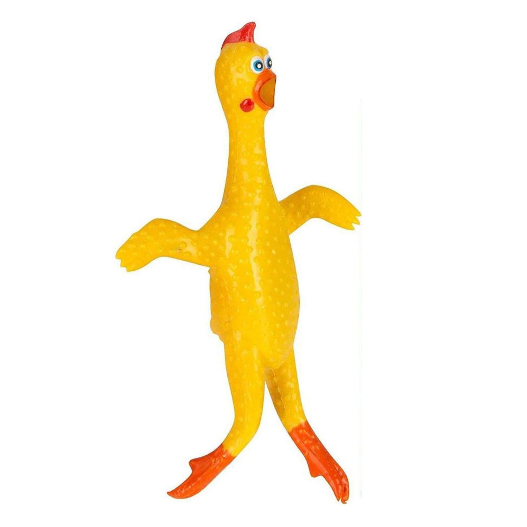 Bendy 5 Inch Rubber Chicken Toy | Free Shipping