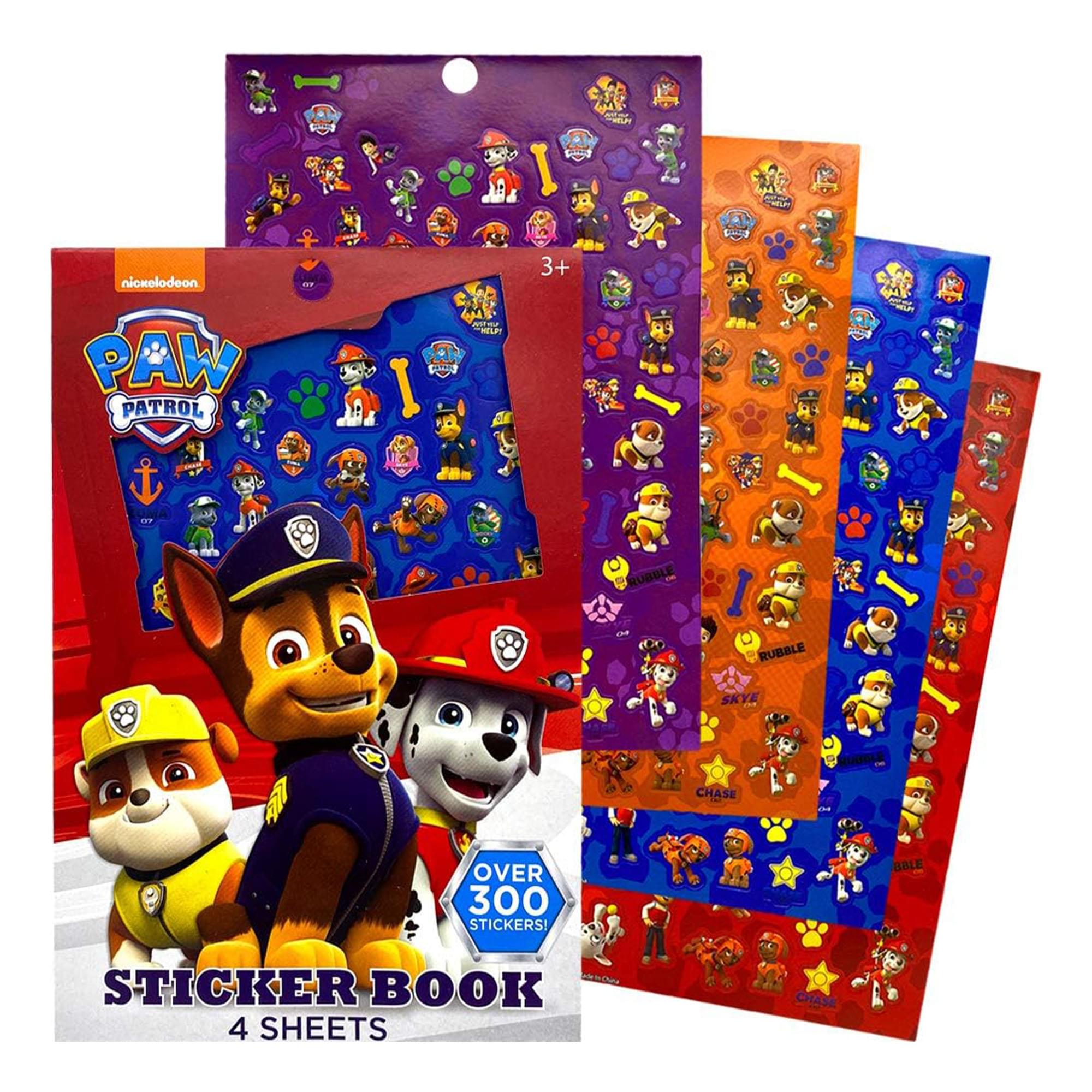 PAW Patrol 4 Sheet Sticker Pad | 300+ Stickers | Free Shipping