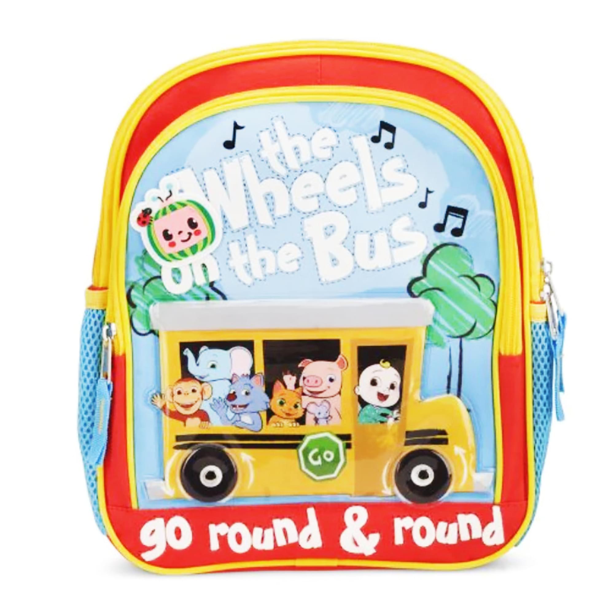 Cocomelon Wheels on the Bus 12 Inch Kids Backpack | Free Shipping