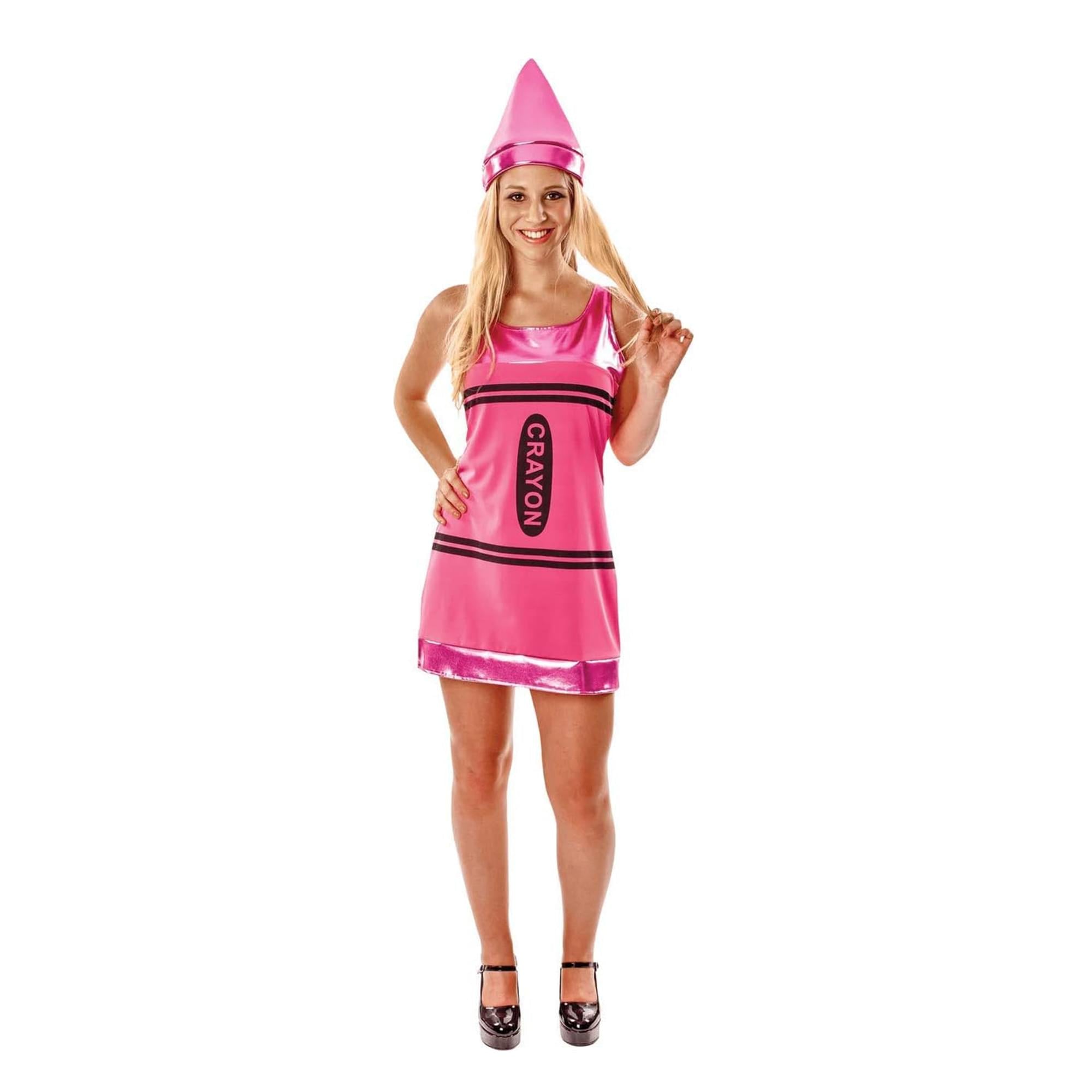Women's Pink Crayon Costume Dress | Free Shipping