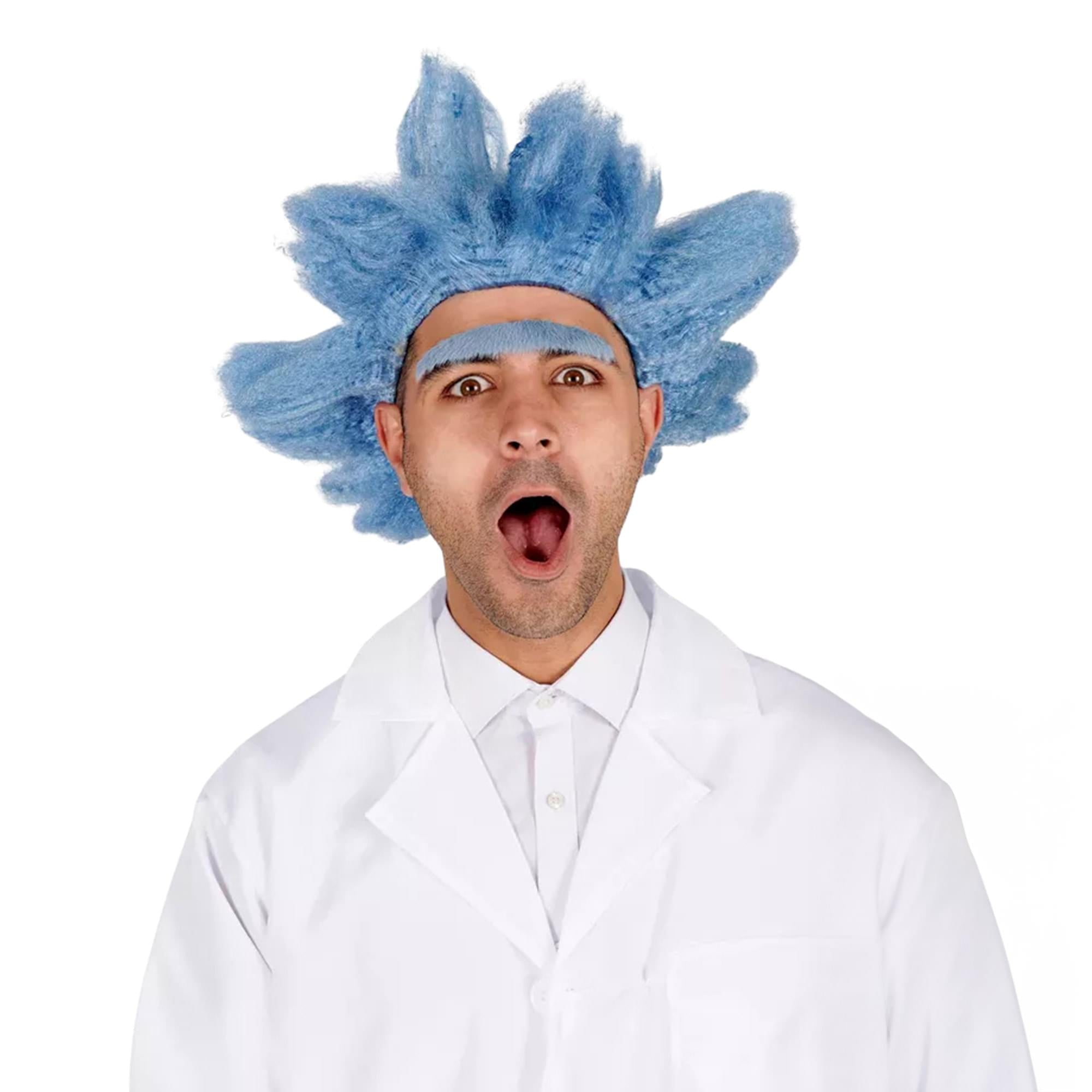 Mad Scientist Adult Costume Wig with Unibrow | One Size | Free Shippin