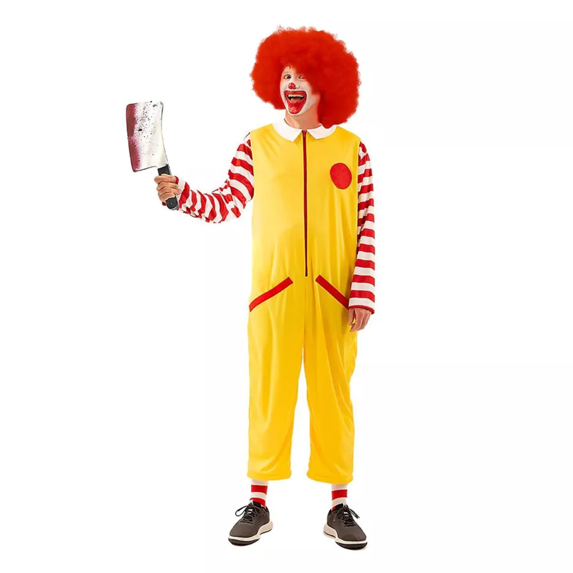 Fast Food Clown Costume Adult | Free Shipping