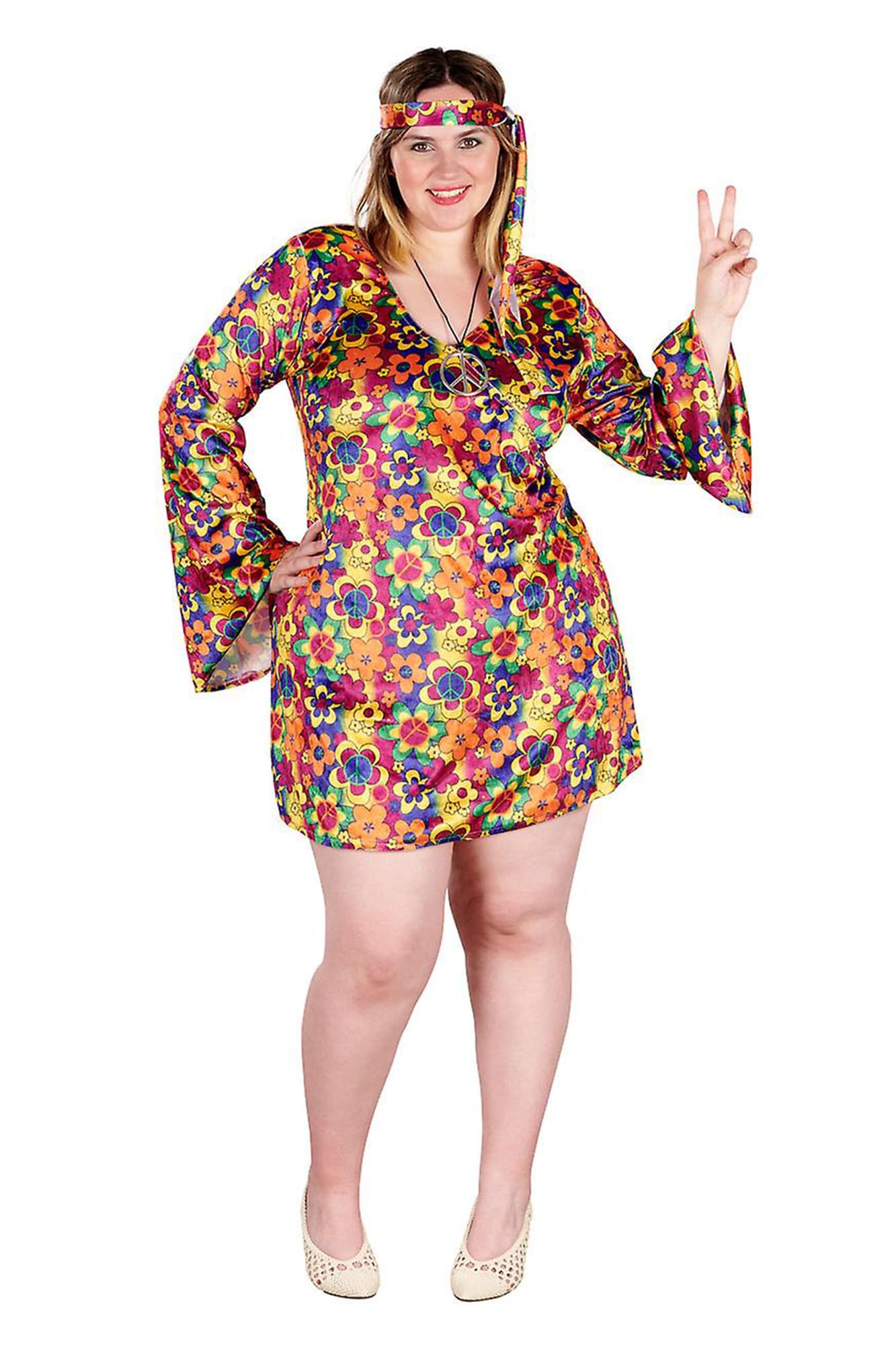 Female Hippy Women's Plus Size Costume | Free Shipping