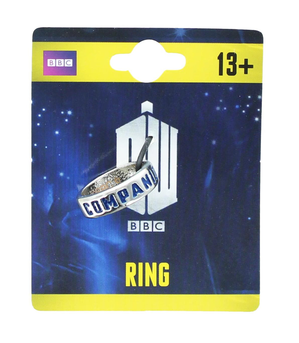 Doctor Who Stainless Steel Companion Ring | Free Shipping