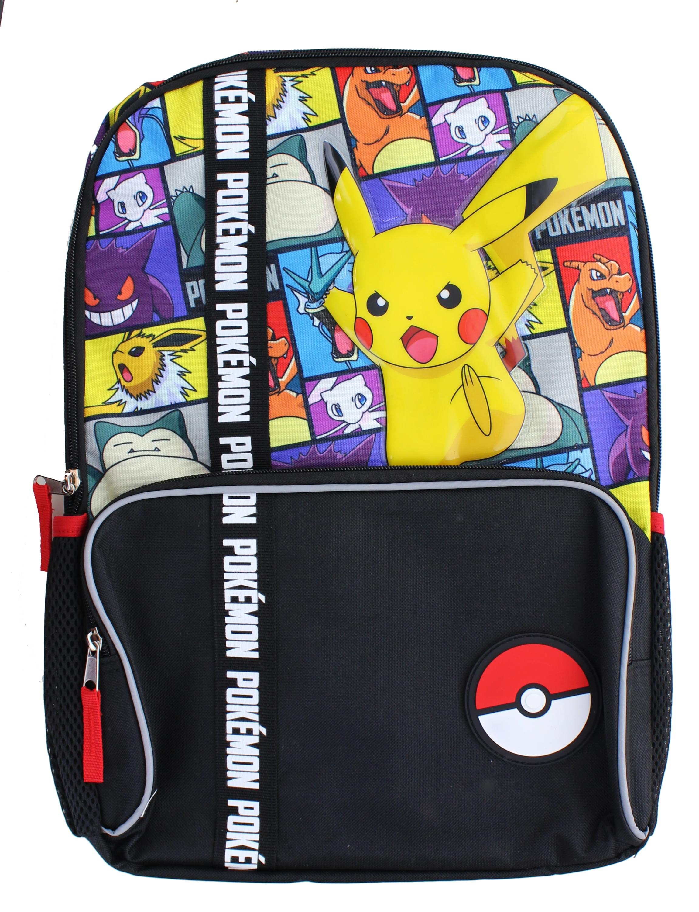 Pokemon Pikachu & Pokeball 16 Inch Kids Backpack | Free Shipping