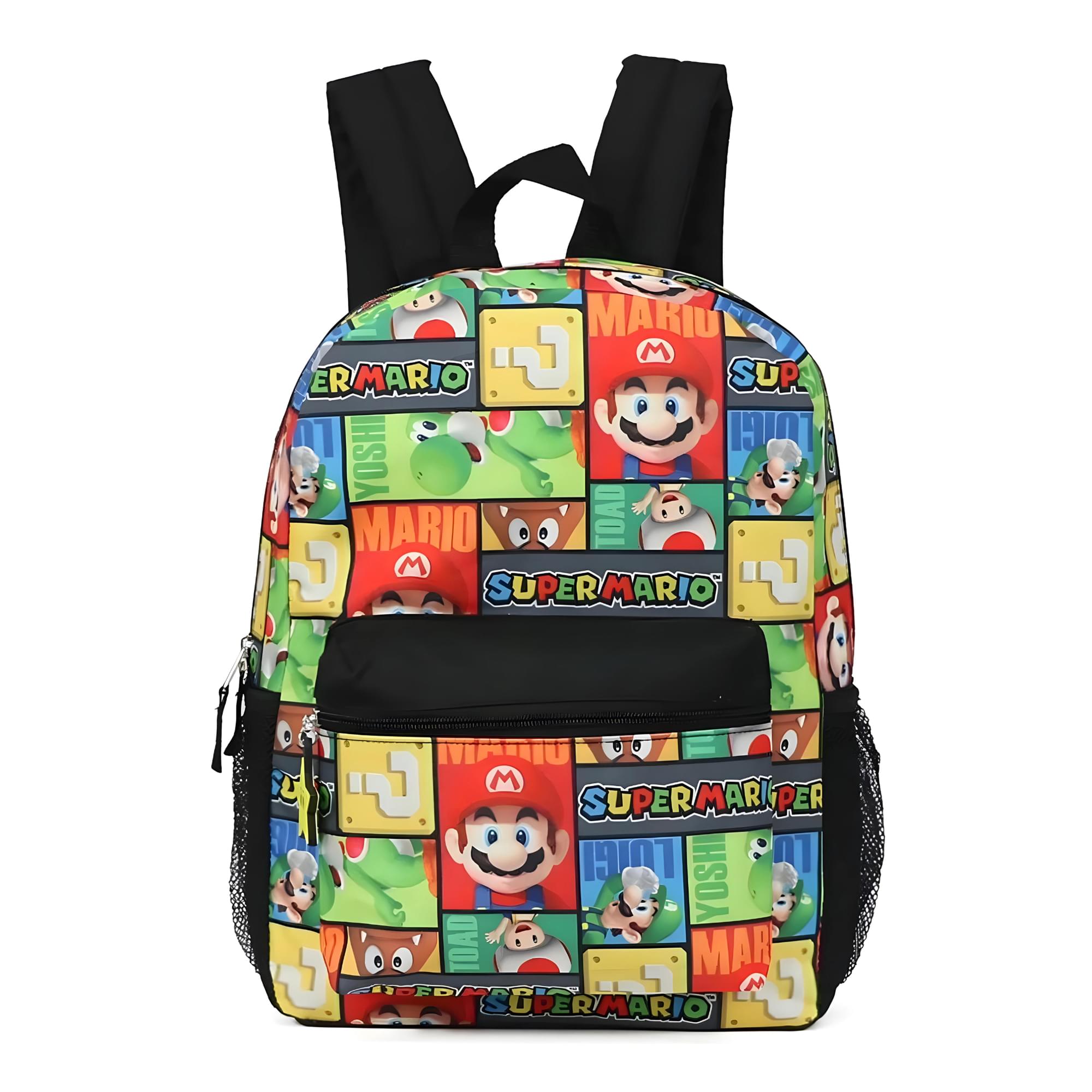 Super Mario Square Block Print 16 Inch Backpack | Free Shipping