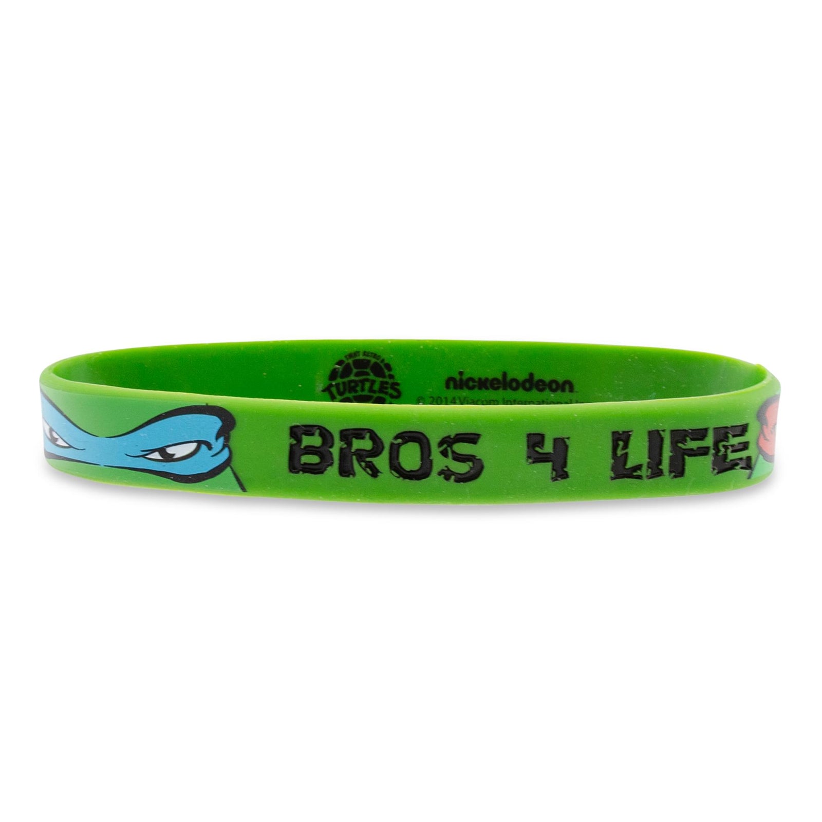 TMNT "Bros 4 Life" Green Rubber Bracelet 2-Pack | Free Shipping