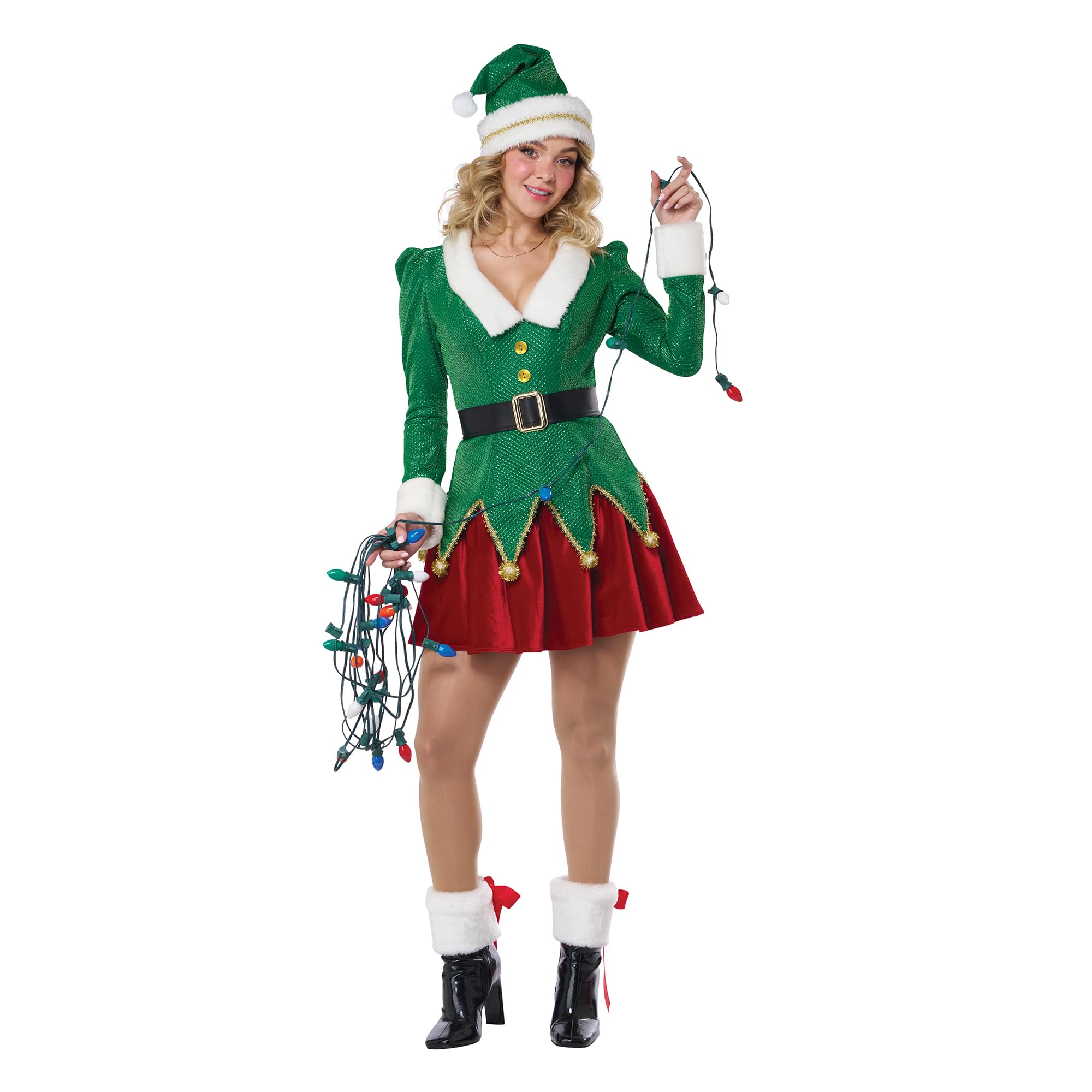 Very Merry Elf Adult Costume | Free Shipping