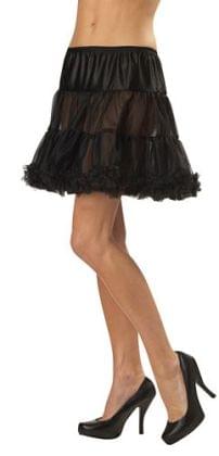 Ruffled Costume Pettiskirt Adult: Black | Free Shipping