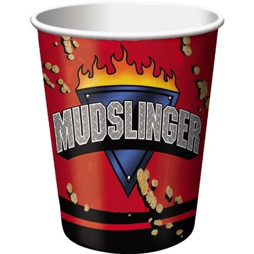 Mudslinger 8 Pack 9 Oz Beverage Cups | Free Shipping