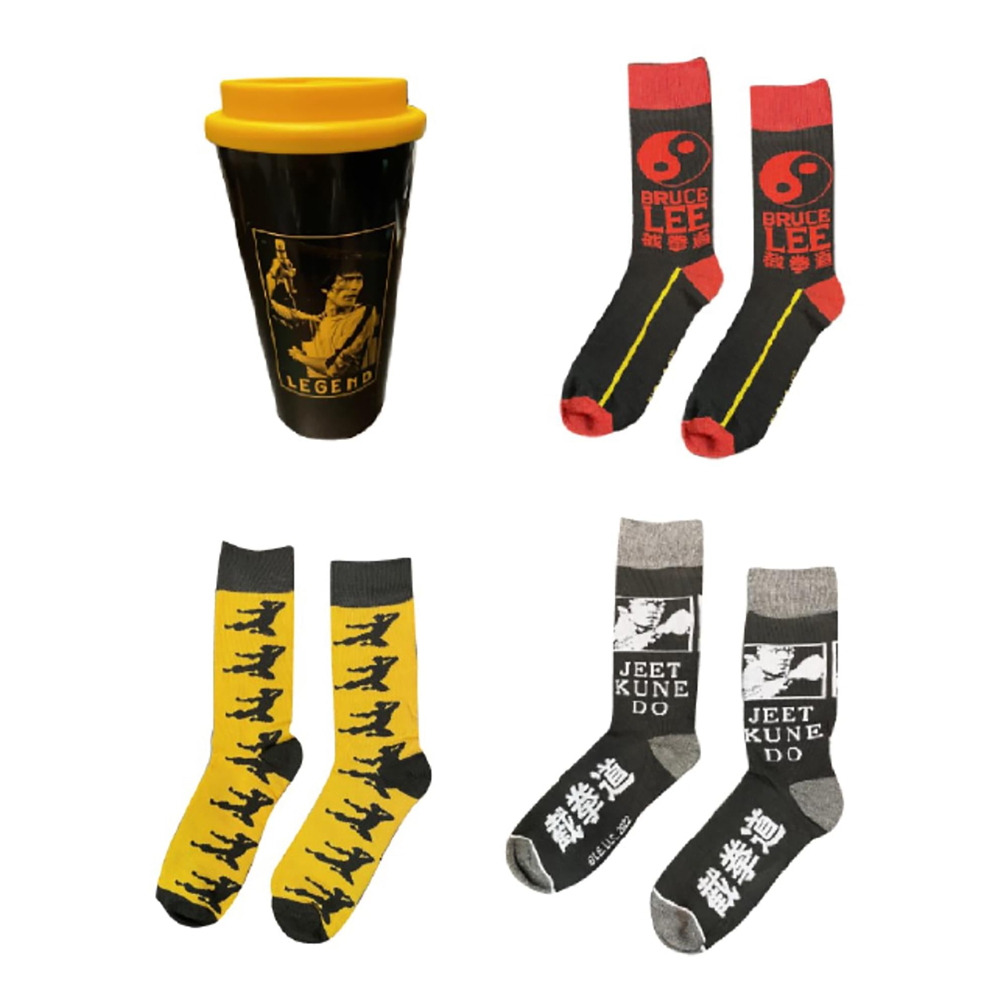 Bruce Lee Travel Mug and Sock Bundle | Free Shipping