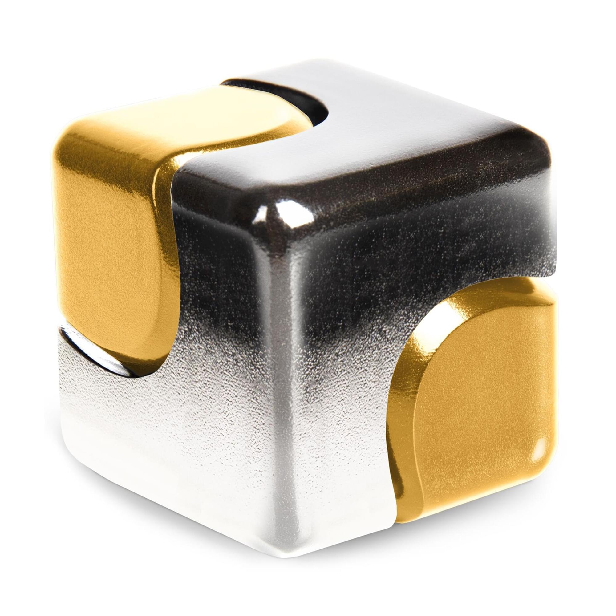 Bopster Fidget Spinner Cube | Silver & Gold | Free Shipping