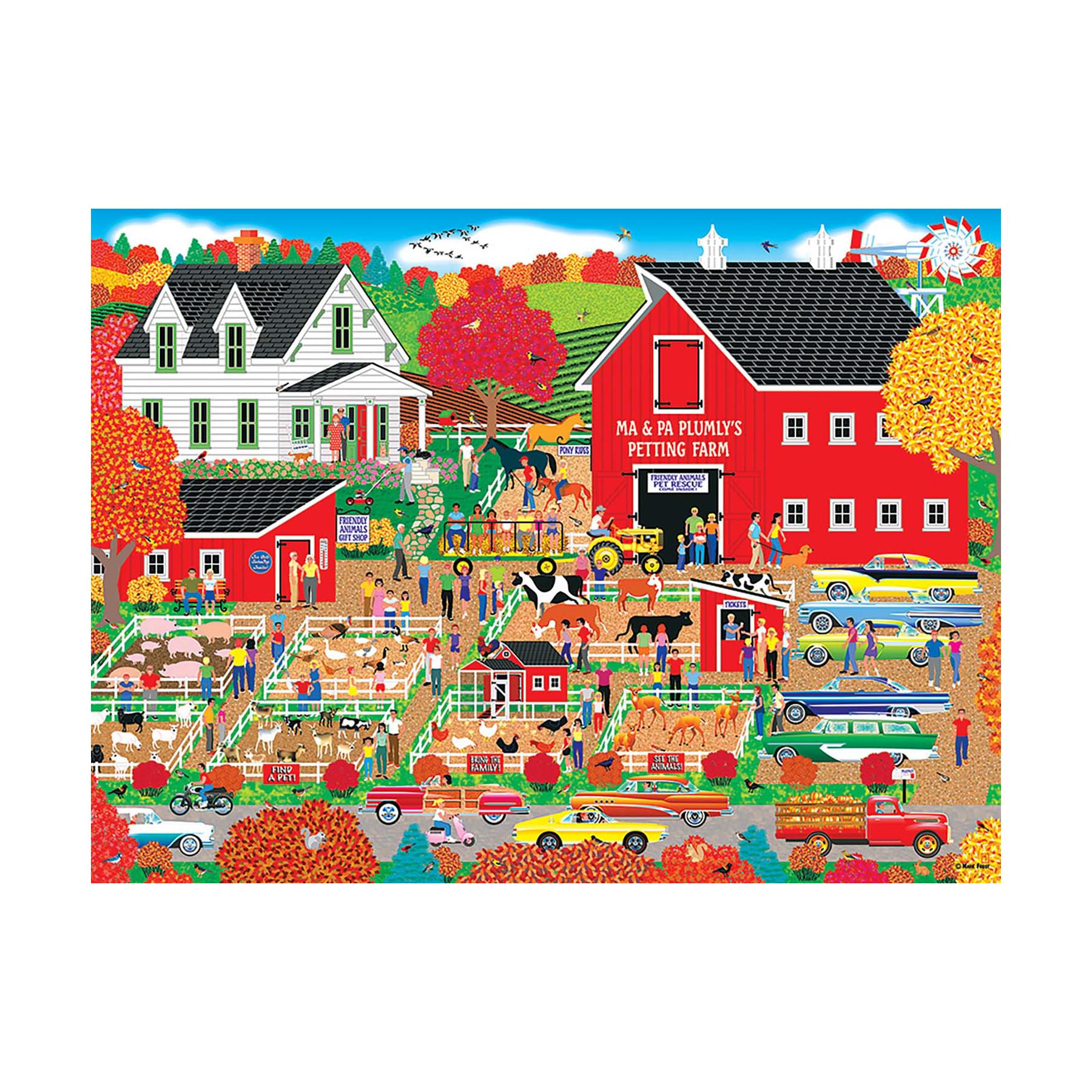 Plumly's Petting Farm 1000 Piece Jigsaw Puzzle | Free Shipping