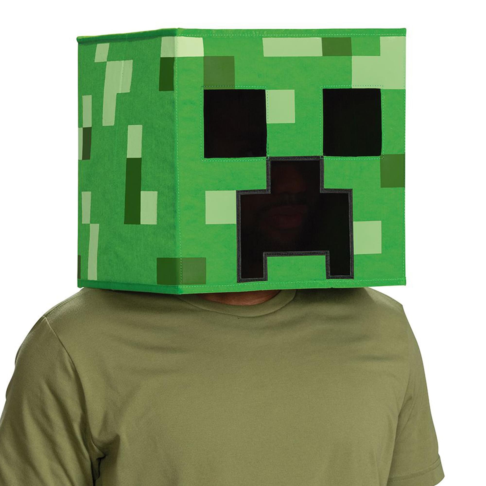 Minecraft Creeper Block Head Costume Mask | Free Shipping