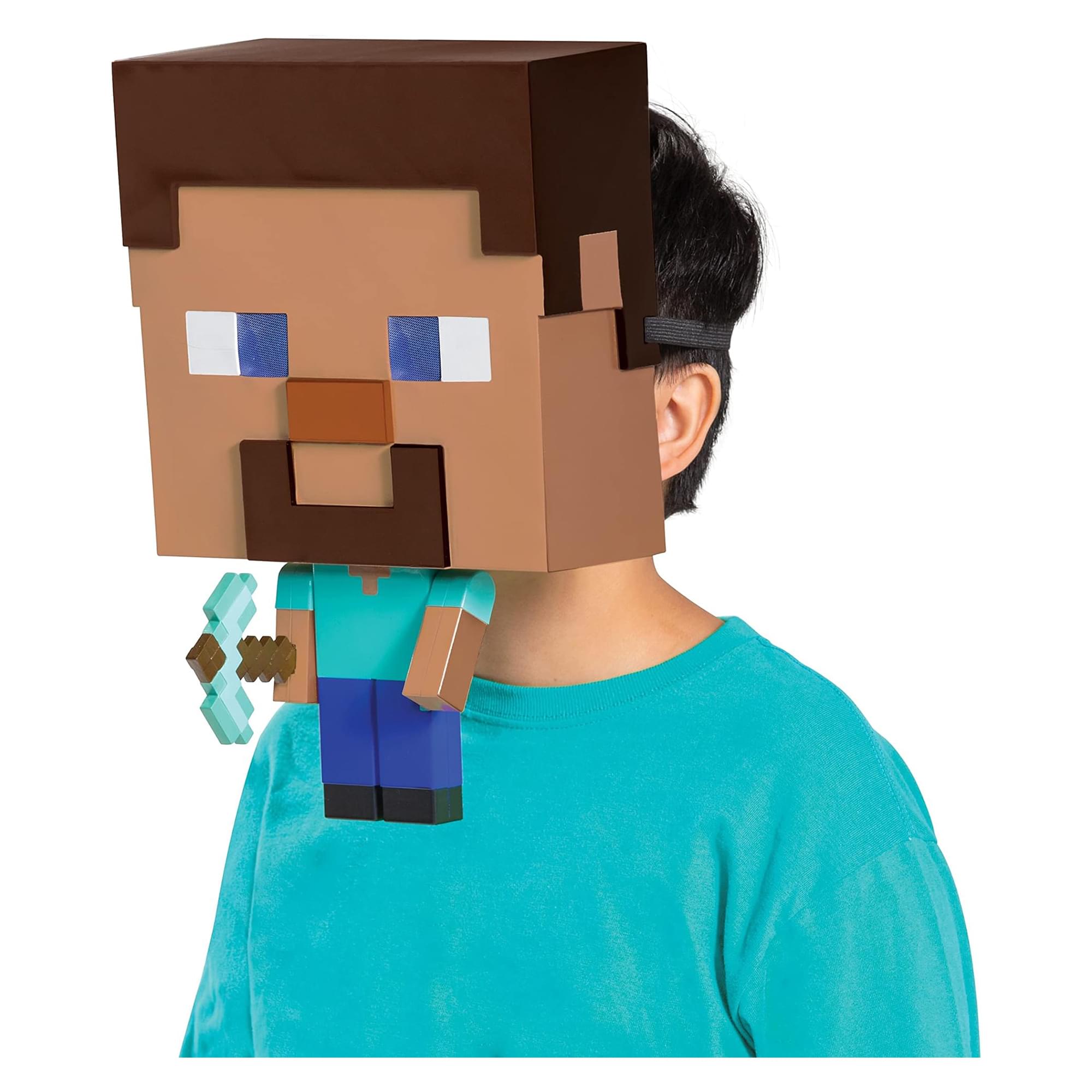 Minecraft Steve Child Costume Mask | One Size | Free Shipping