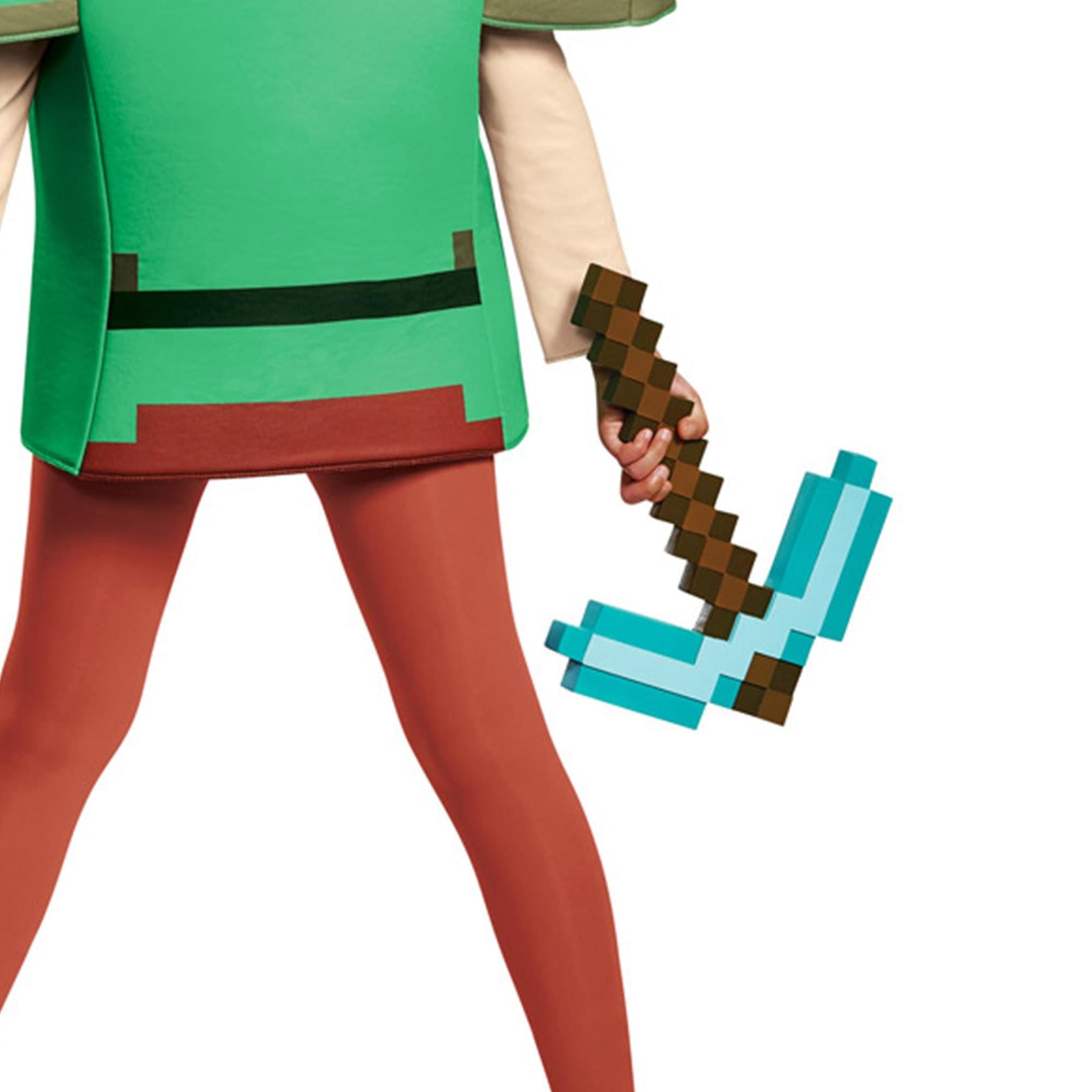 Minecraft Plastic Pickaxe Costume Accessory | Free Shipping