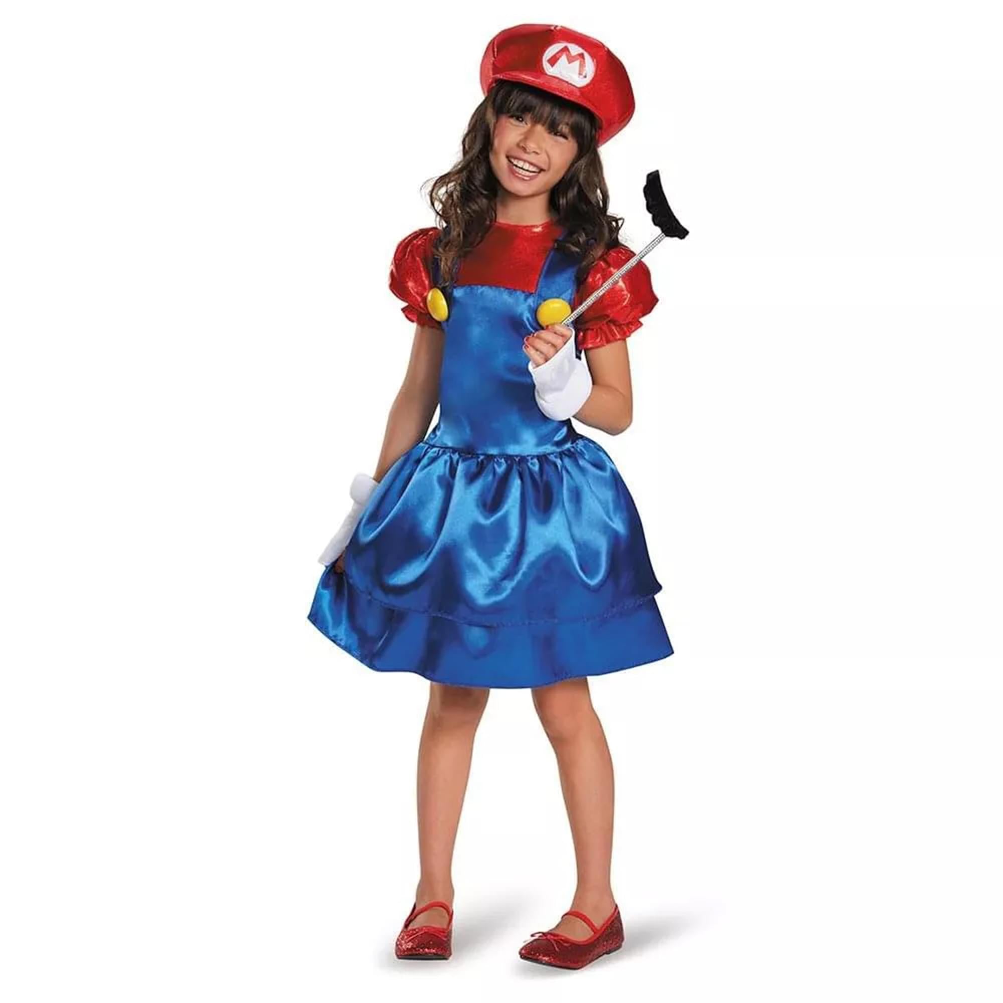 Super Mario Bros Girl's Mario Costume Dress | Free Shipping