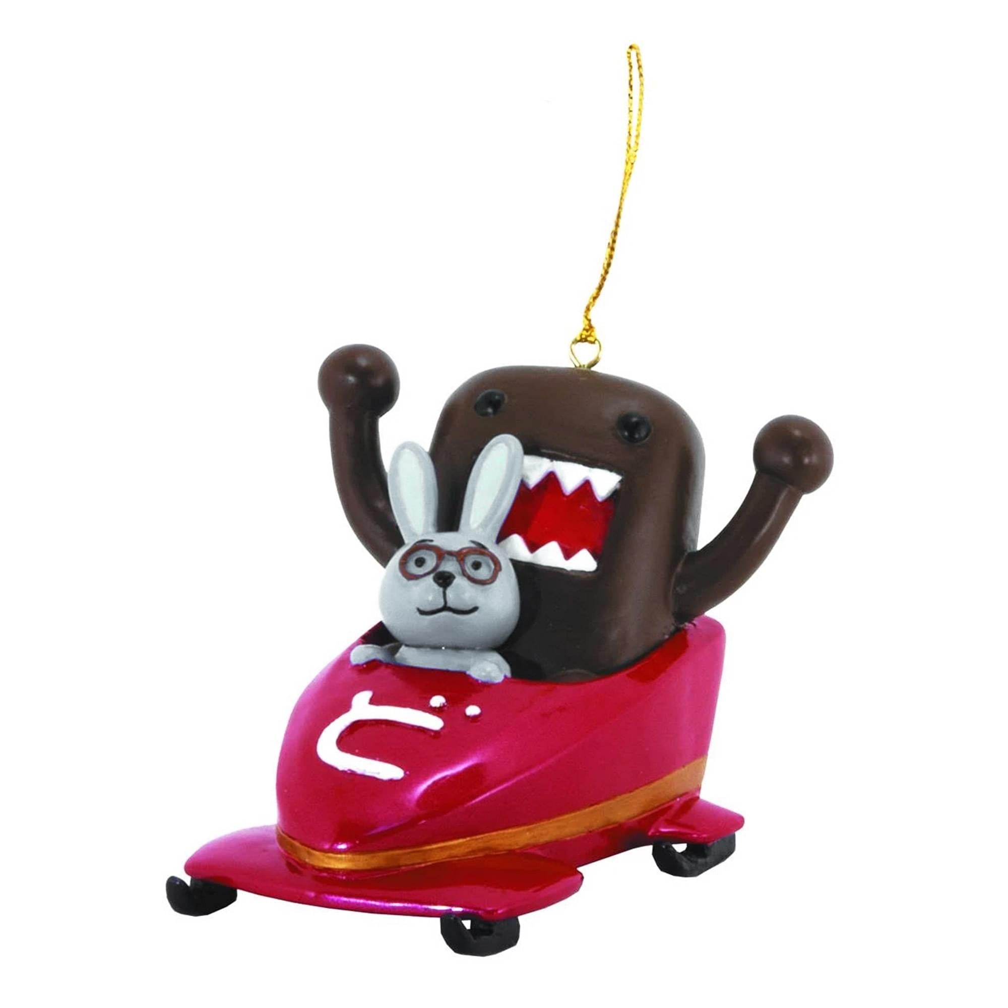 Domo Holiday Ornament: Bobsledding Domo & Mr. Usaji | Free Shipping