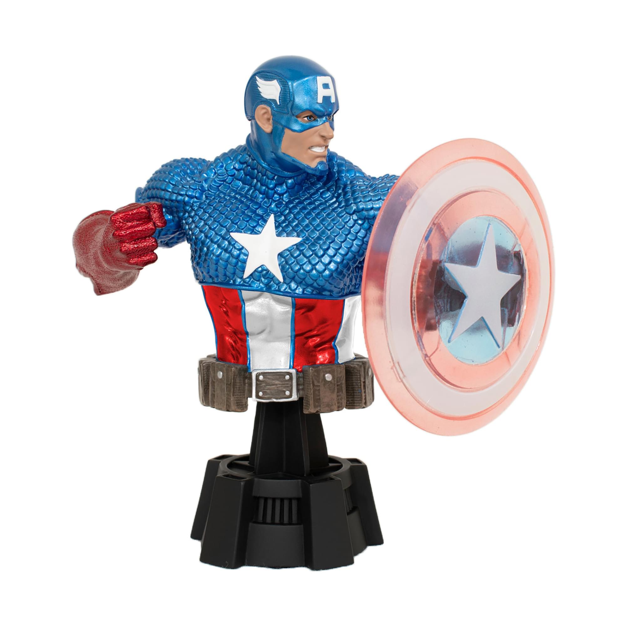Marvel Exclusive Captain America Holo Shield Bust | Free Shipping