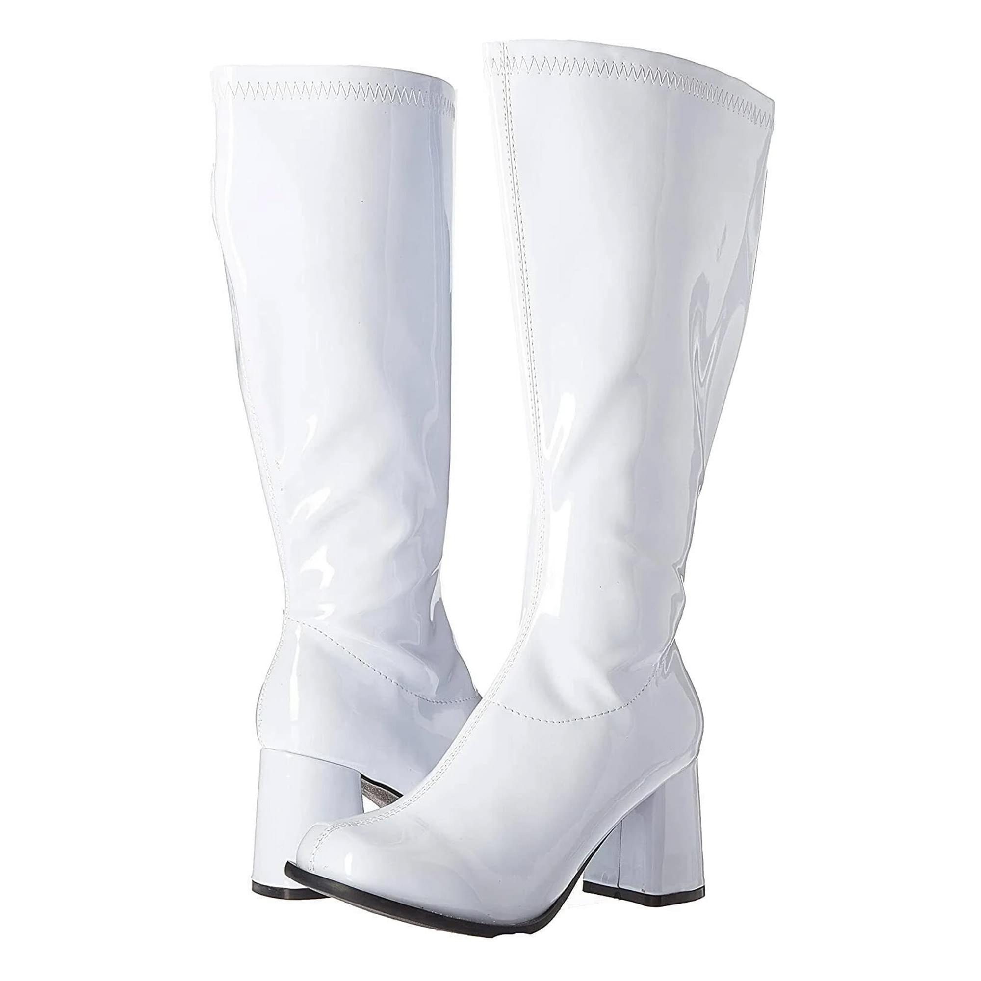 White Gogo Womens Costume Boots | Free Shipping