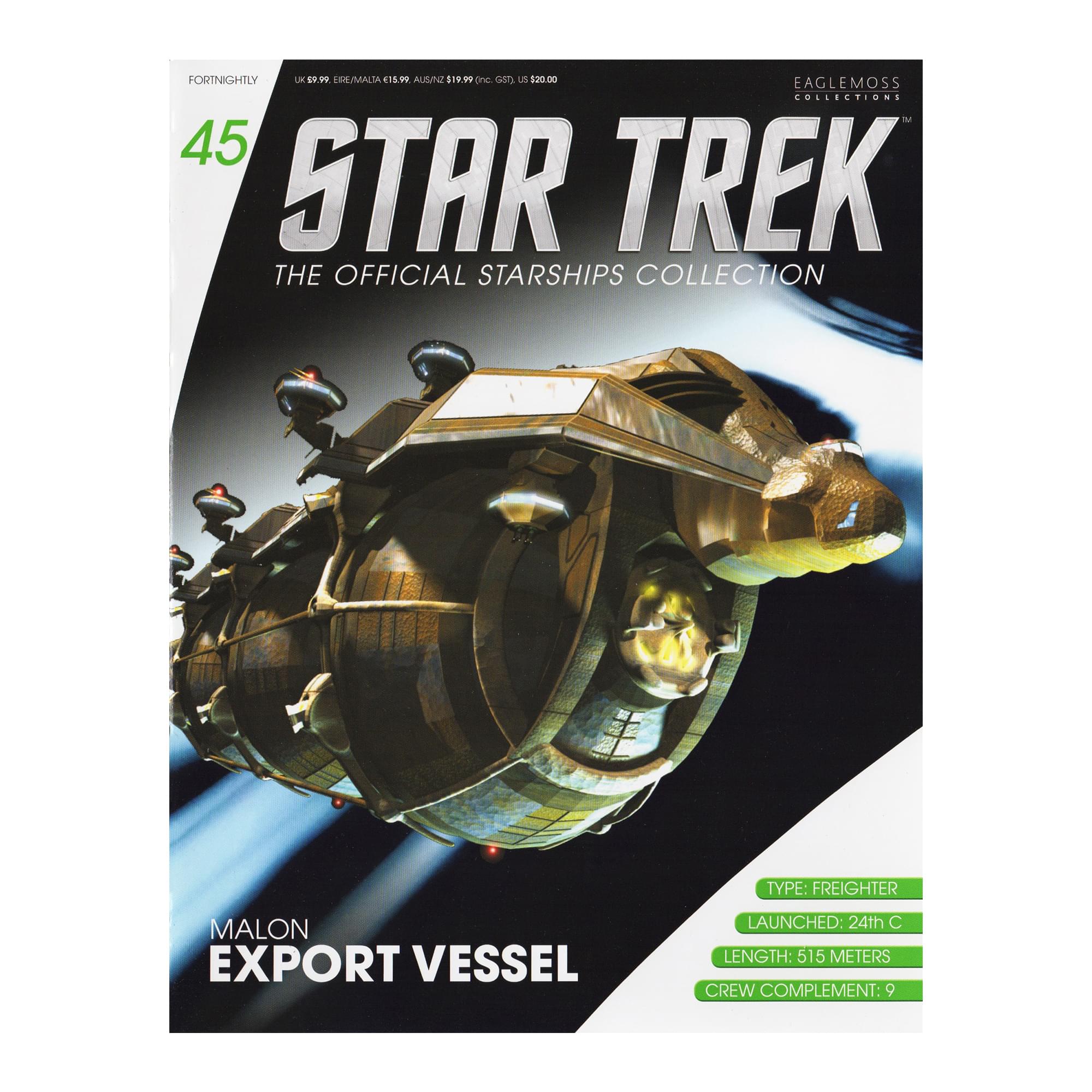 Star Trek Starships Malon Freighter Magazine | Free Shipping