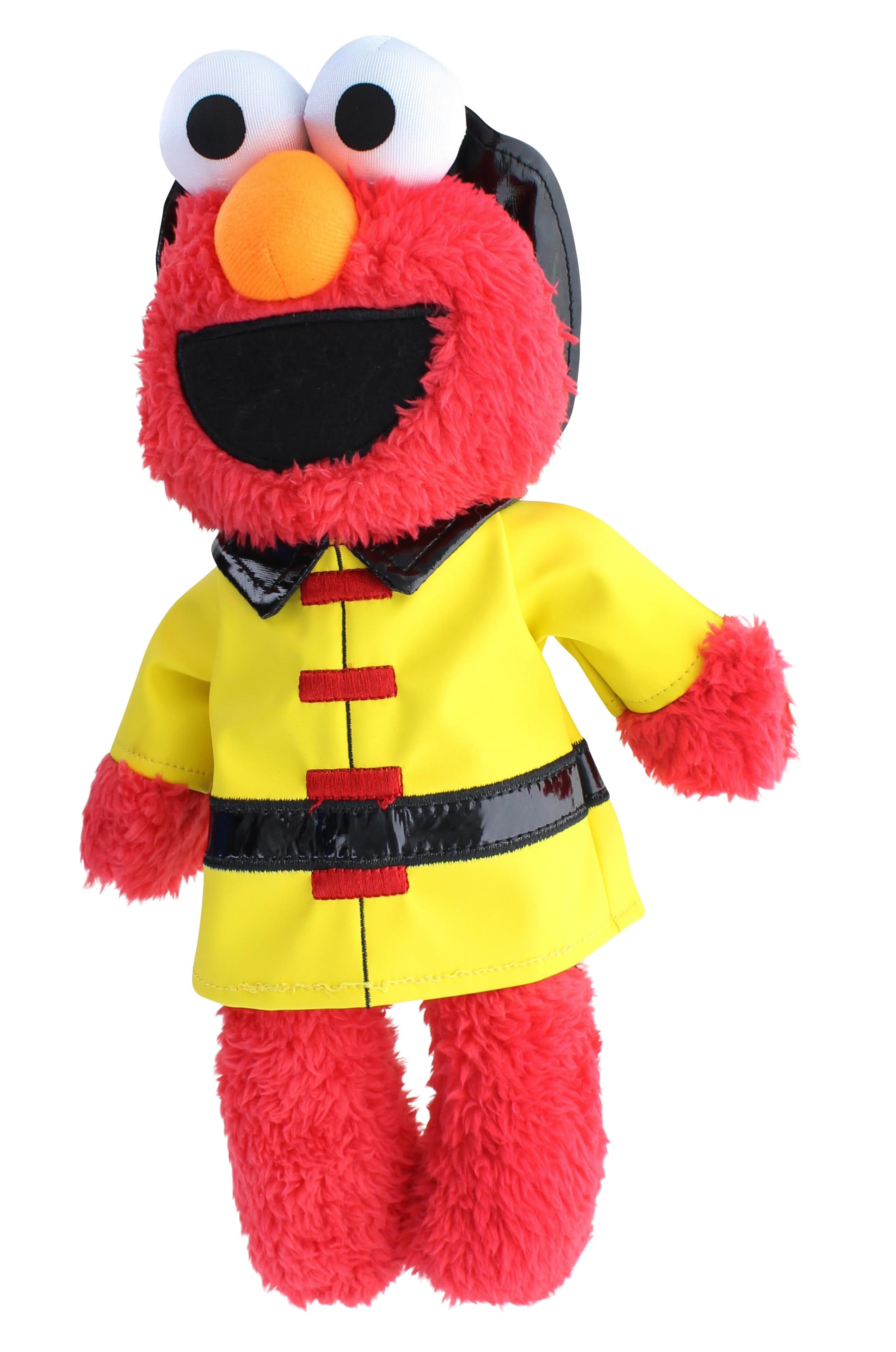 Sesame Street 9.5 Inch Fireman Elmo Collectible Plush | Free Shipping