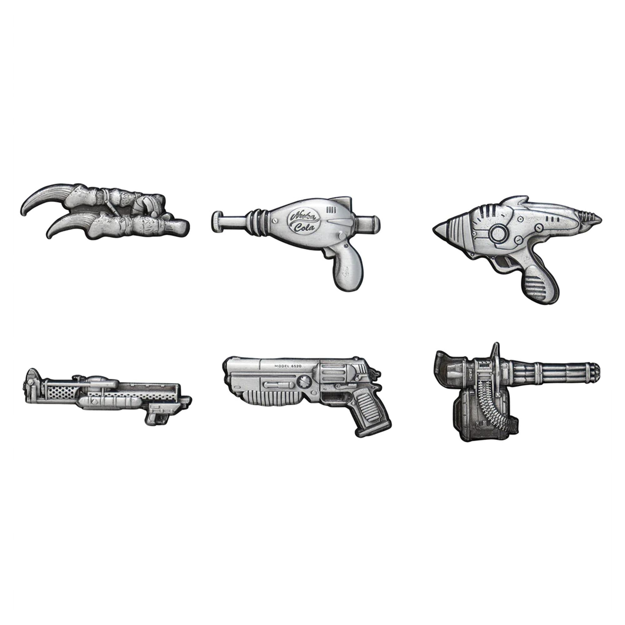 Fallout Limited Edition Weapon Pin Badge Set of 6 | Free Shipping