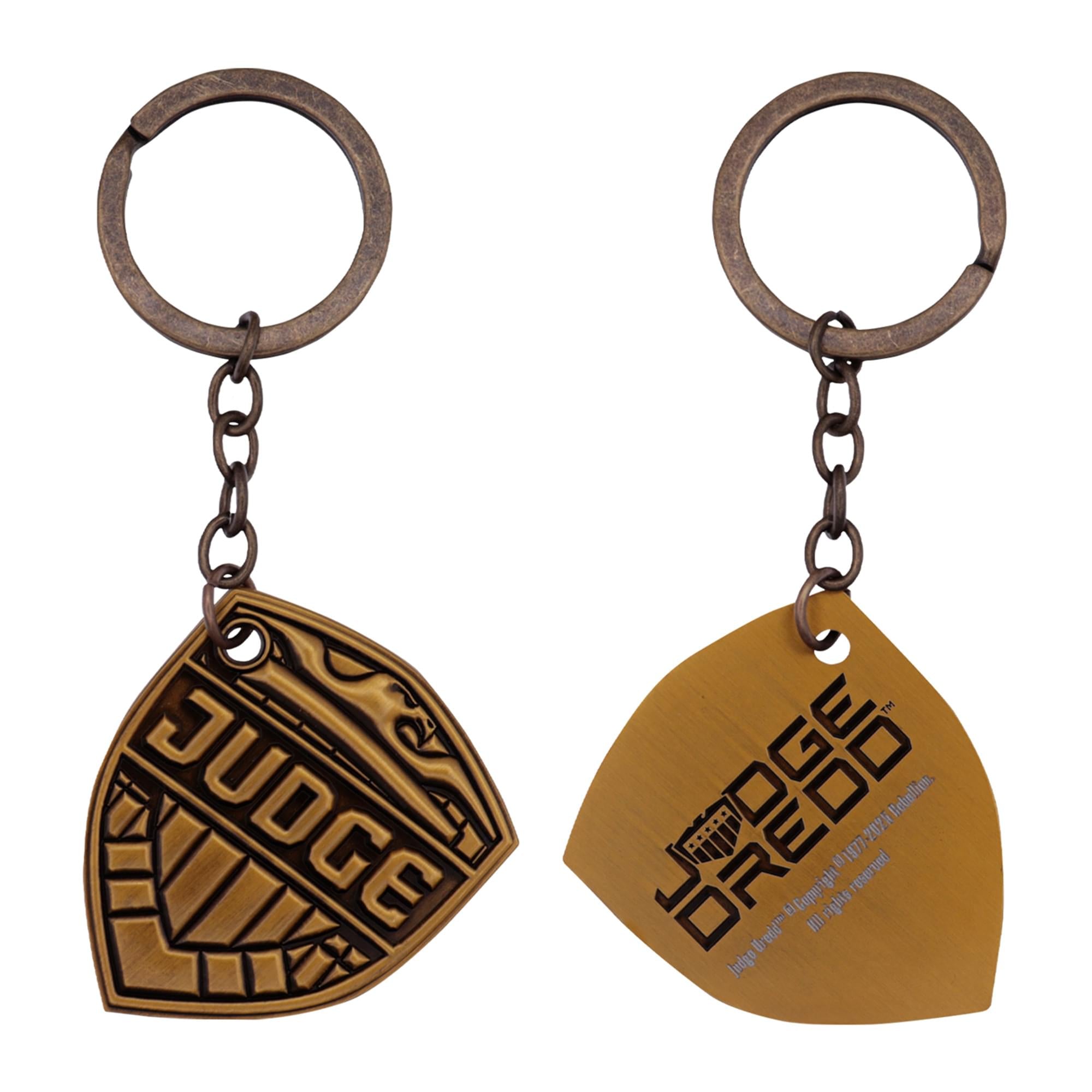 2000 AD Judge Dredd Badge Keyring | Free Shipping