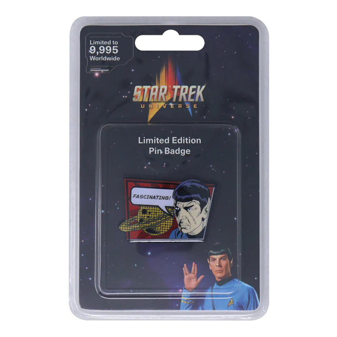 Star Trek Limited Edition Spock Pin Badge | Free Shipping