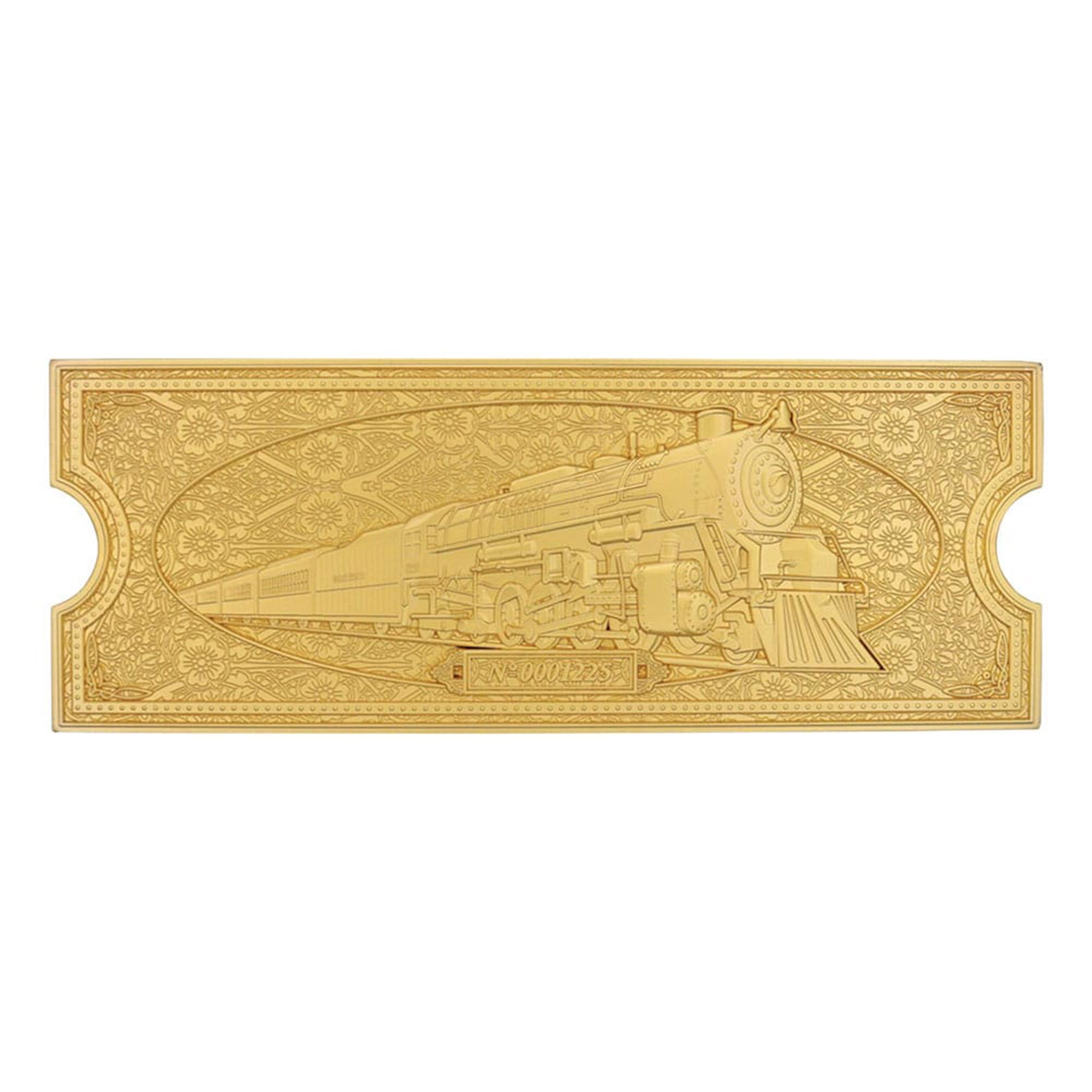 The Polar Express 24k Gold Plated Train Ticket | Free Shipping