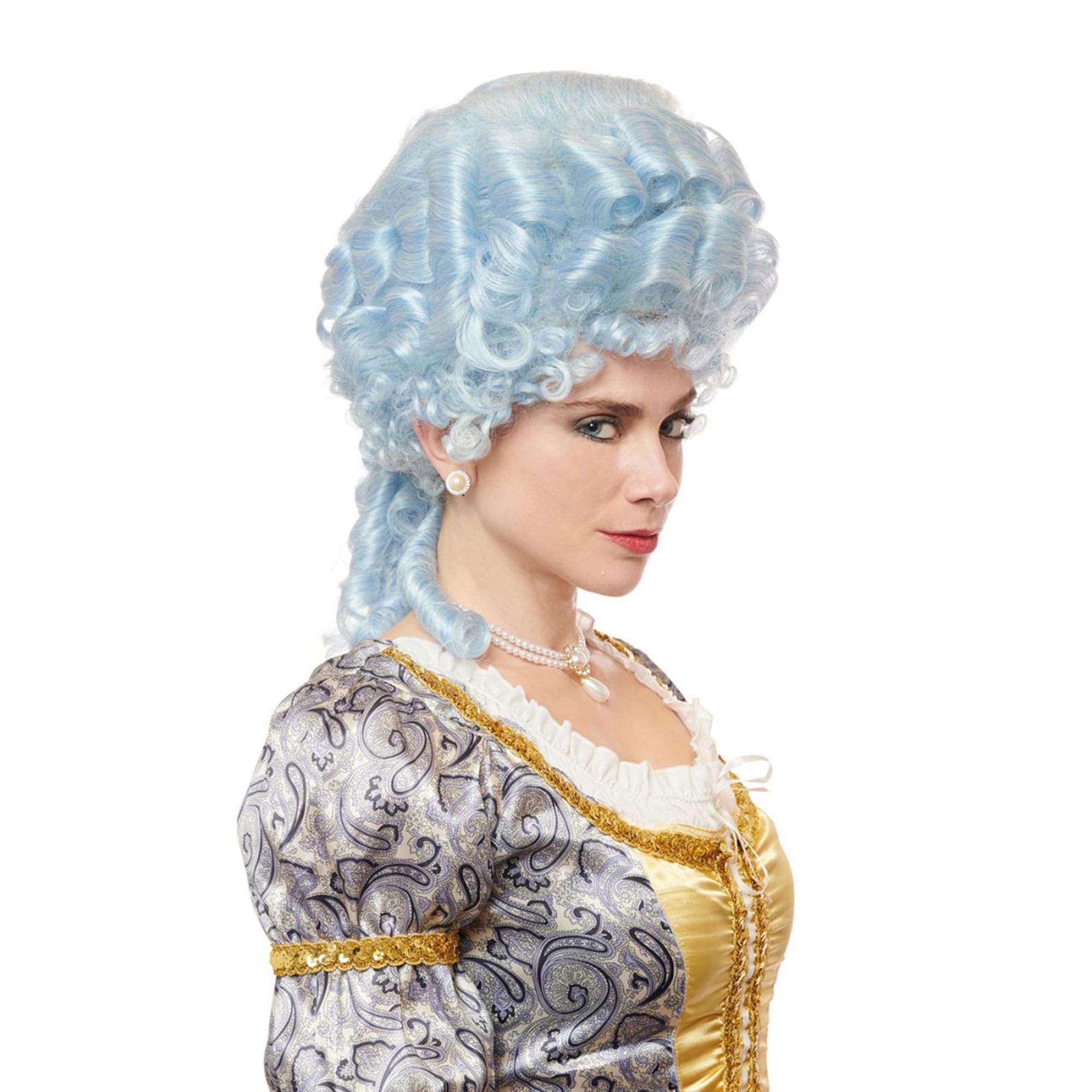 Marie Antoinette Powder Blue Adult Costume Wig | Free Shipping