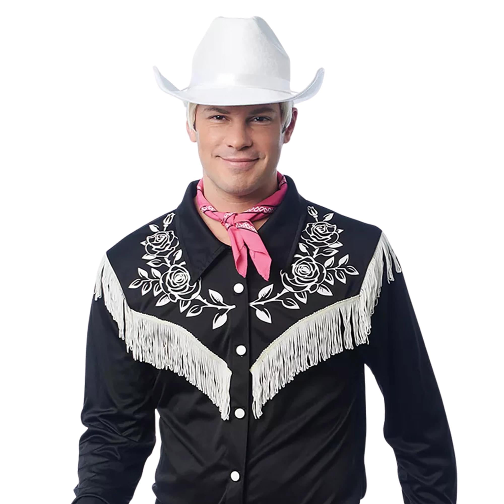 Rancher White Cowboy Hat Adult Costume Accessory | Free Shipping