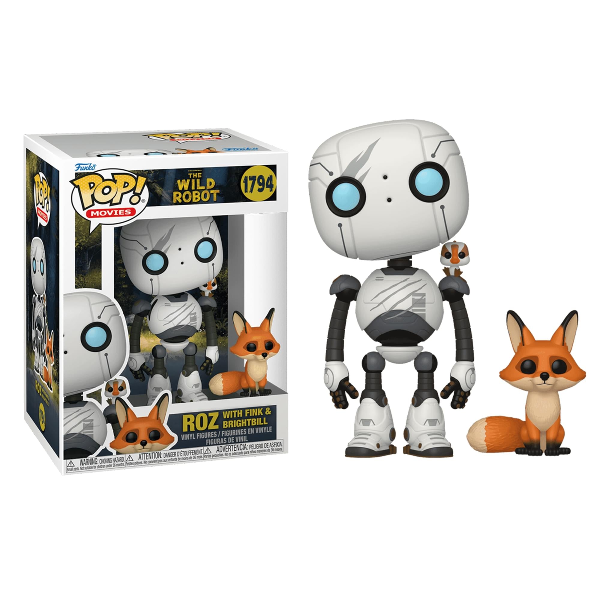 Wild Robot Funko POP | Roz w/ Brightbill & Fink | Free Shipping