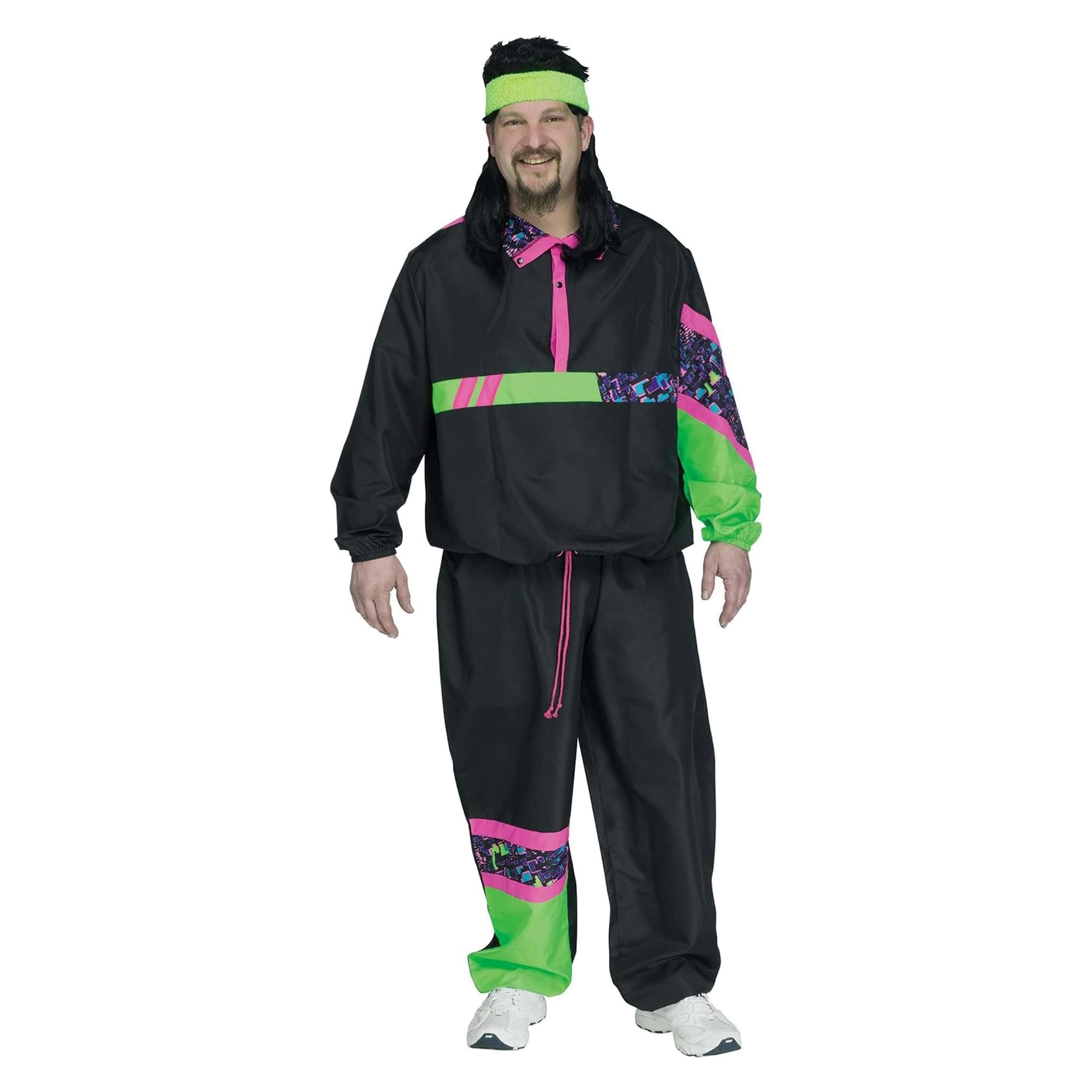 Men's 80's Track Suit Adult Costume | Plus Size | Free Shipping