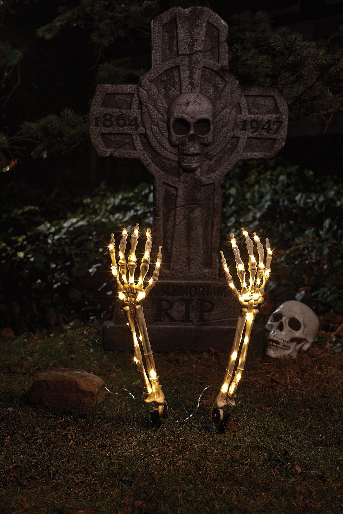 Light-Up Skeleton Arms Halloween Decor | Free Shipping