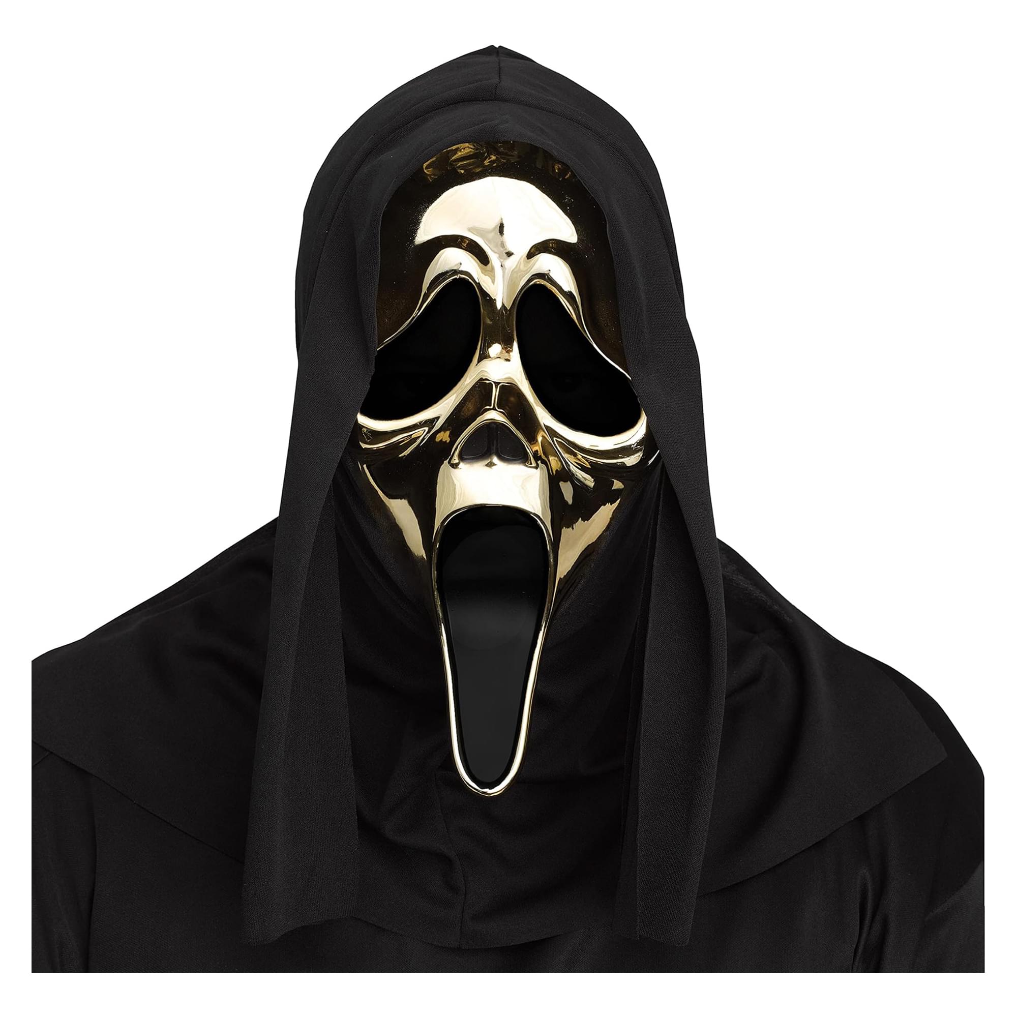 Ghost Face Golden Adult Costume Mask | Free Shipping