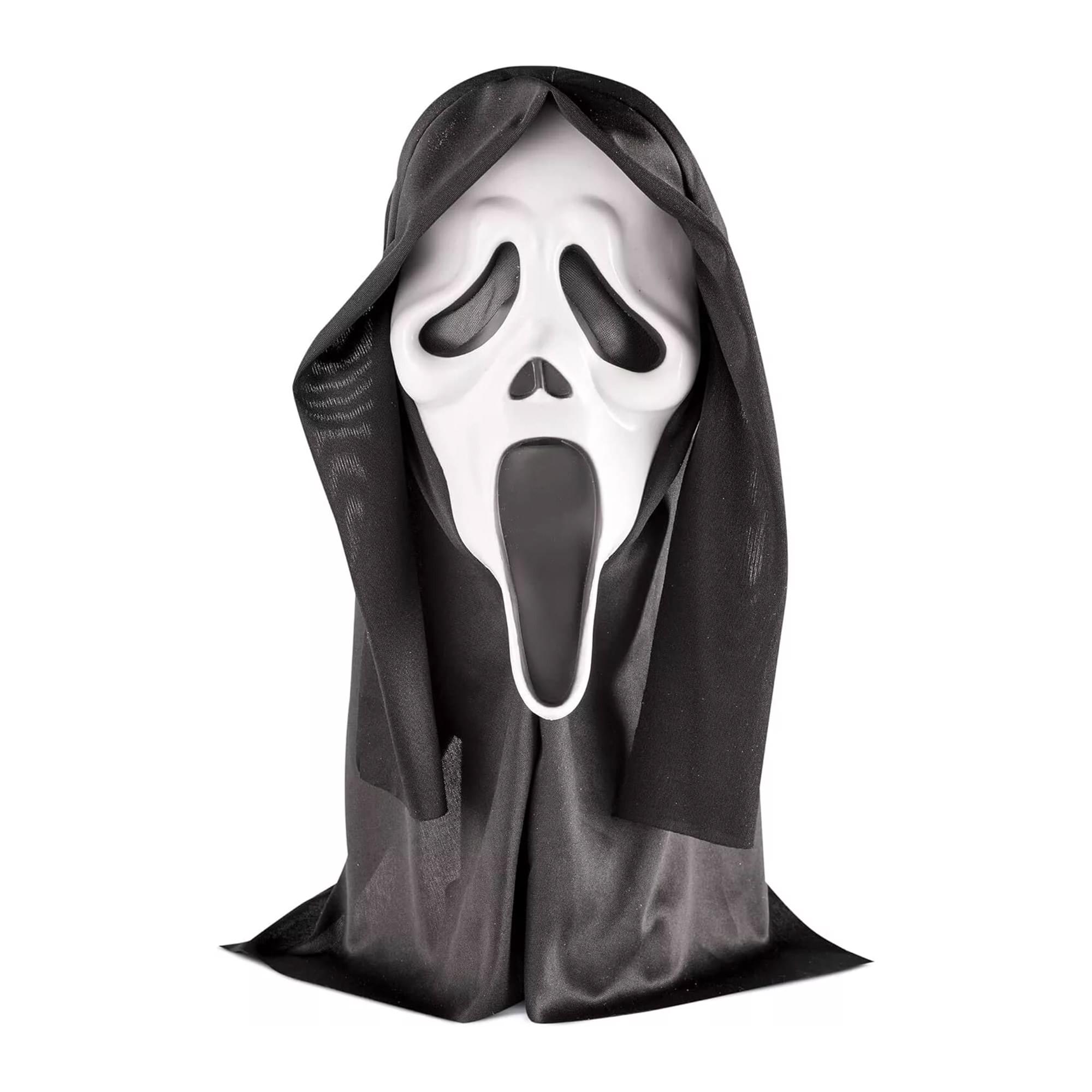 Ghost Face Adult Costume Mask w/ Shroud | Free Shipping